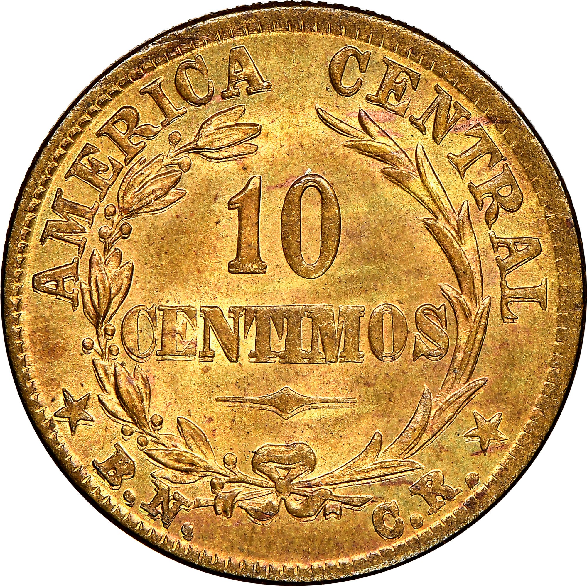 Costa Rica 10 Centimos KM 180 Prices & Values | NGC