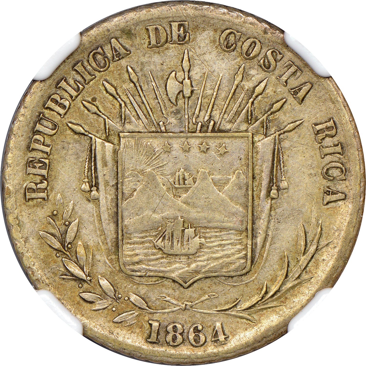 Costa Rica 25 Centavos KM 105 Prices & Values | NGC