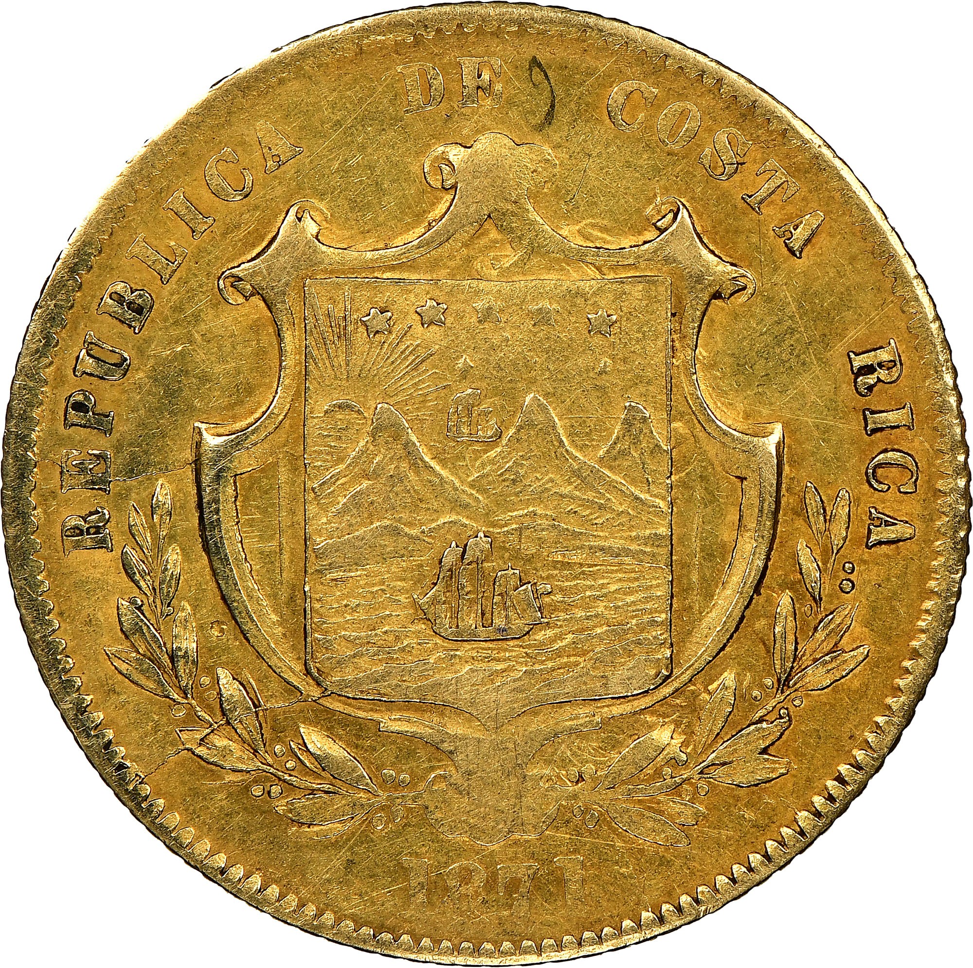 Costa Rica 10 Pesos KM 115 Prices & Values | NGC