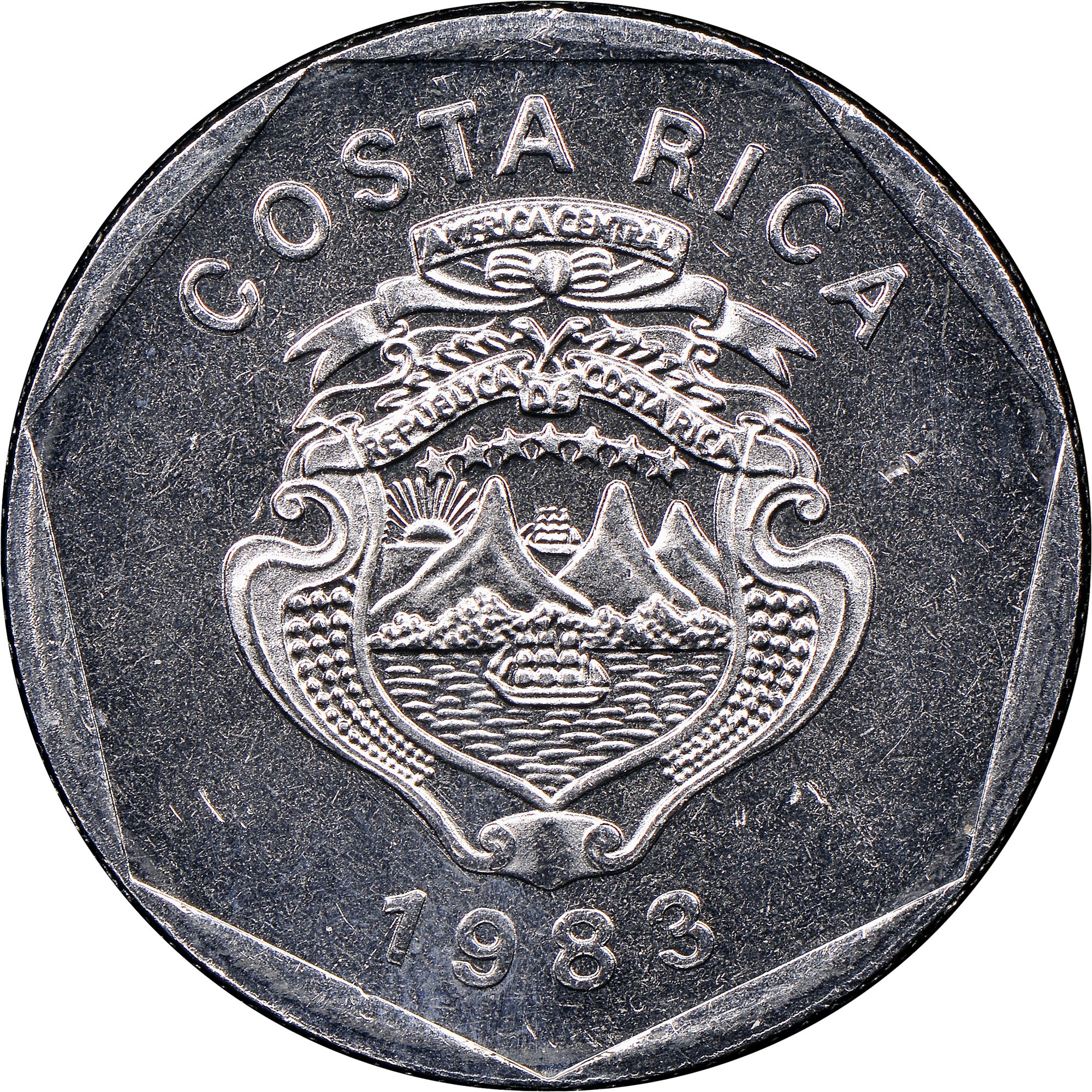 Costa Rica 5 Colones KM 214.1 Prices & Values | NGC