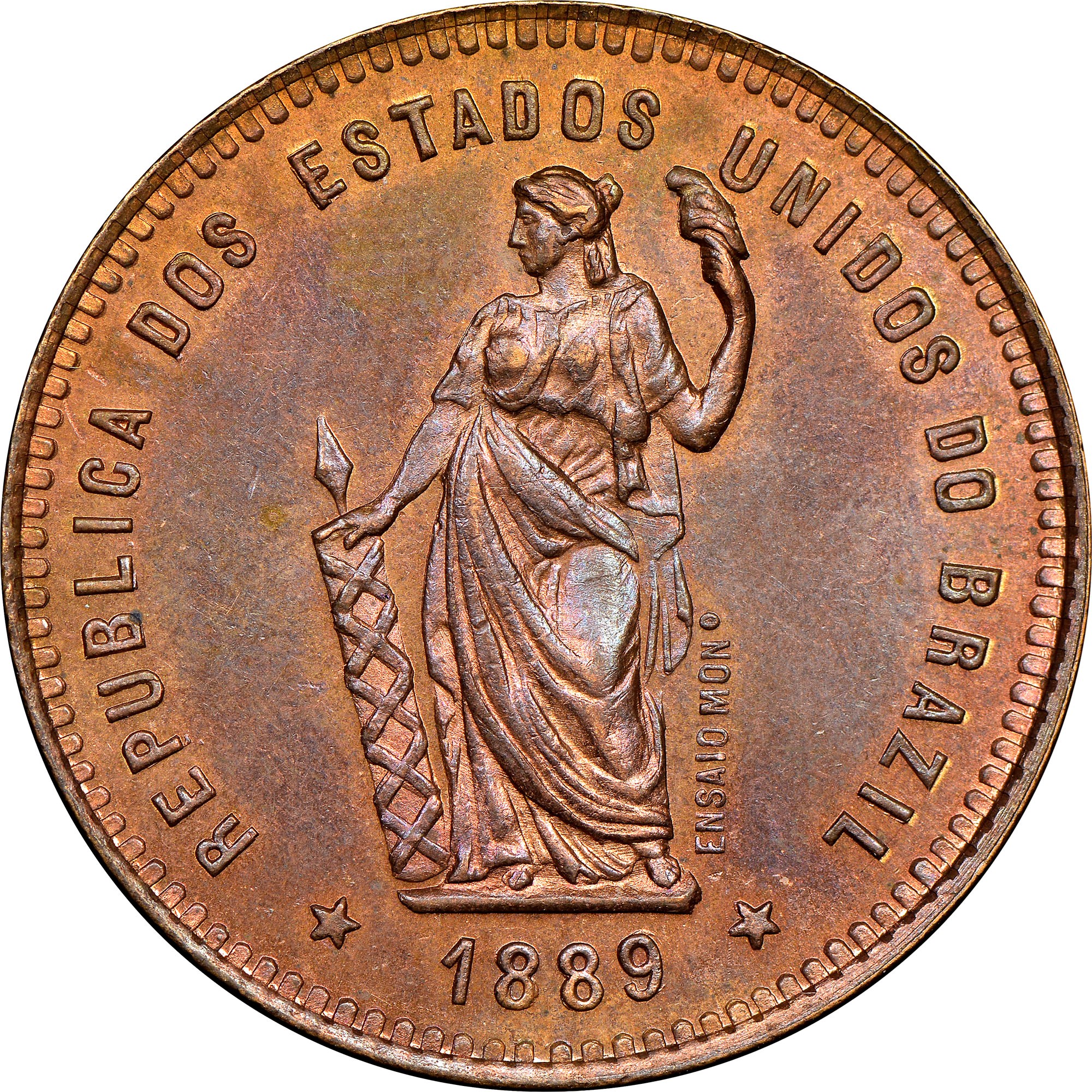 Brazil 40 Reis KM Pn171 Prices Values NGC