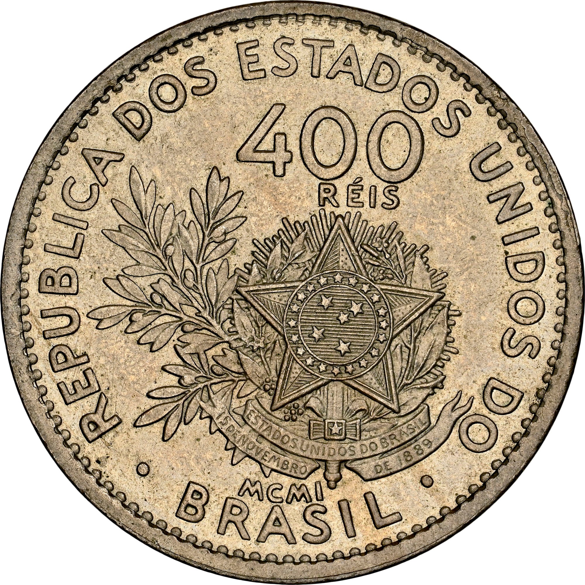 Brazil 400 Reis KM Pn189 Prices & Values | NGC