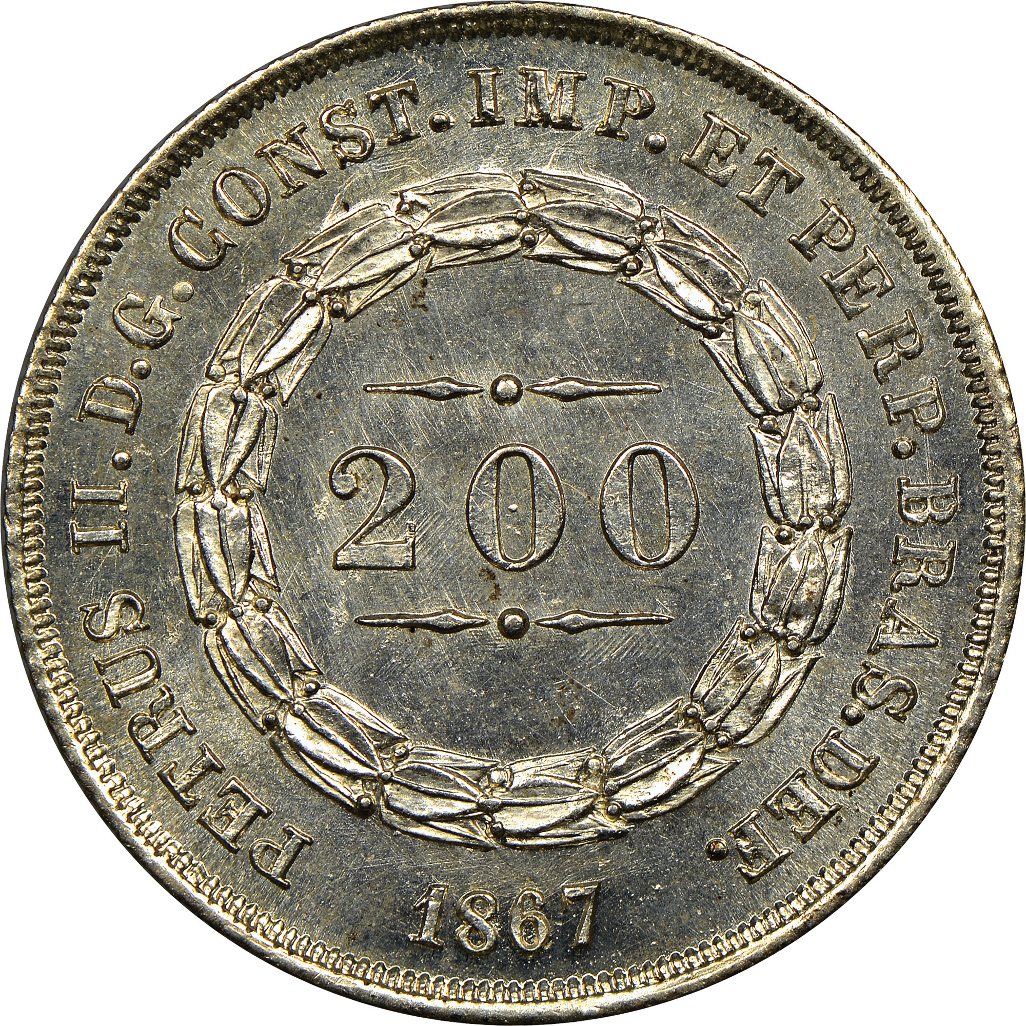 Brazil 200 Reis KM 469 Prices & Values | NGC