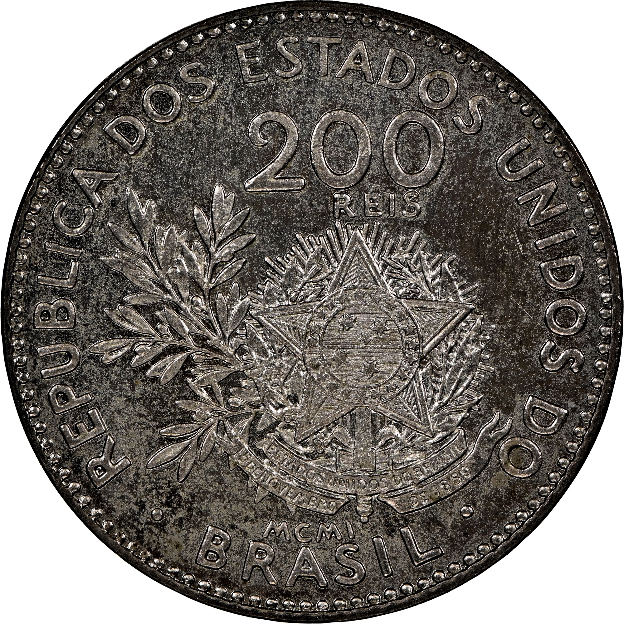 Brazil 200 Reis KM 504 Prices & Values | NGC