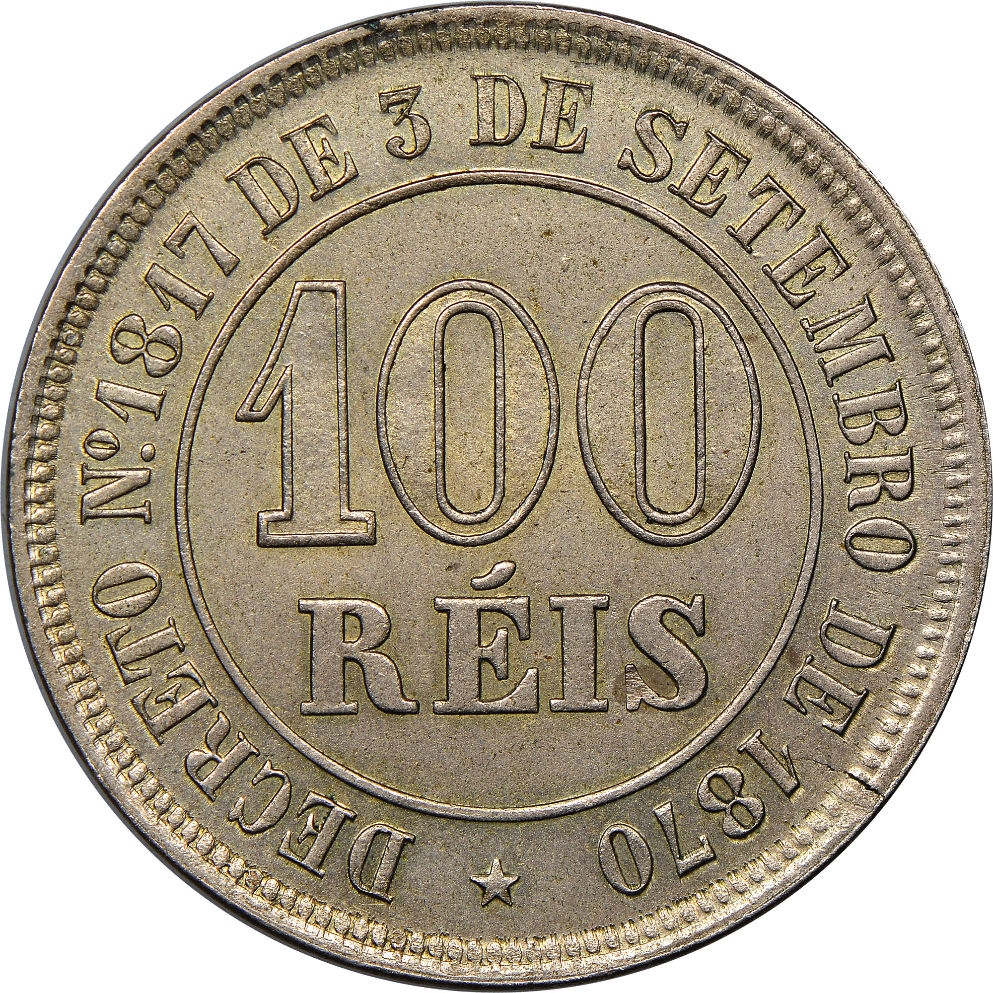 Brazil 100 Reis KM 477 Prices & Values | NGC