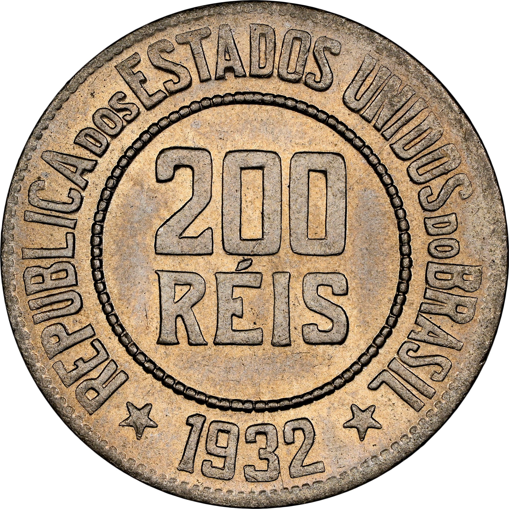 Brazil 200 Reis KM 519 Prices & Values | NGC