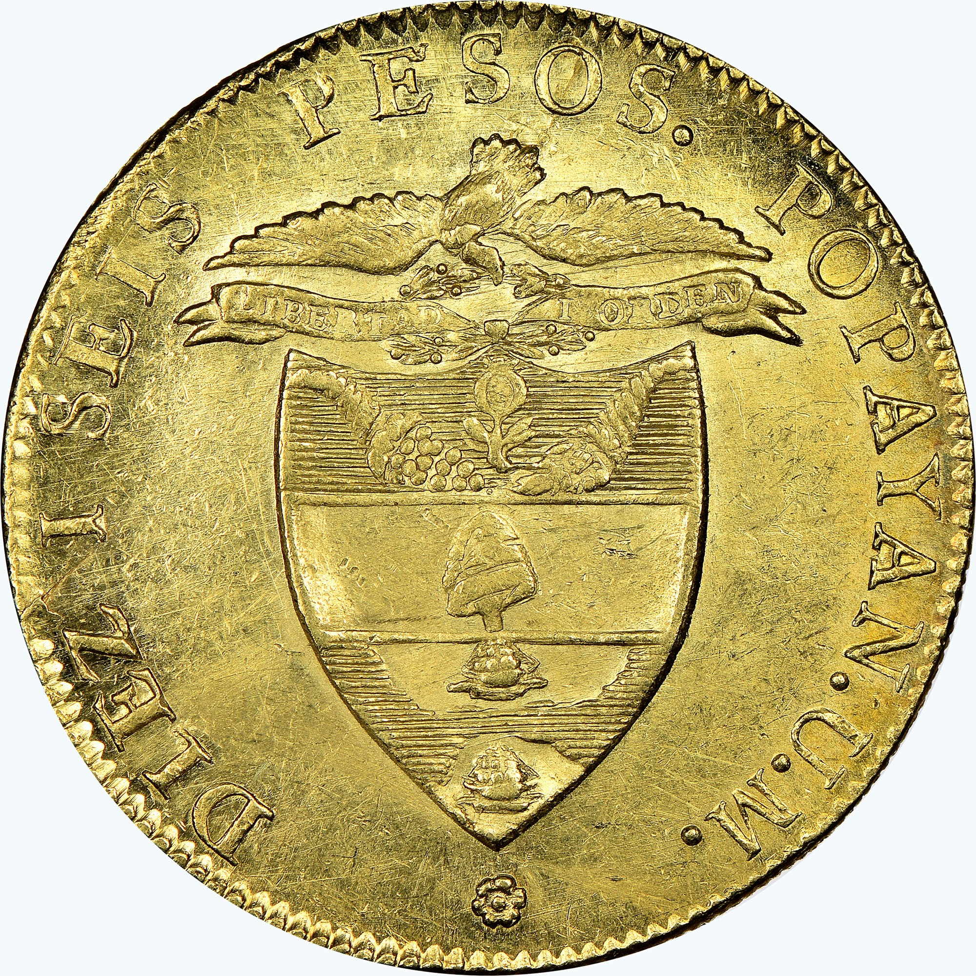 Colombia 16 Pesos KM 94 2 Prices Values NGC Colombia 16 Pesos KM 94 2 Prices Values NGC