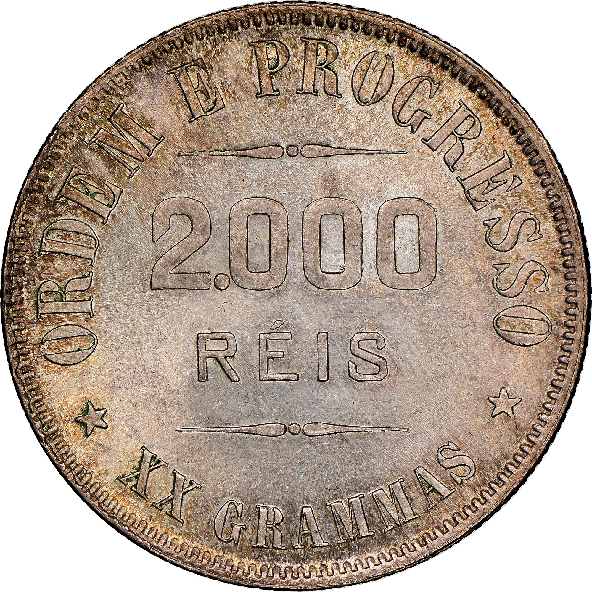 Brazil 2000 Reis KM 508 Prices & Values | NGC