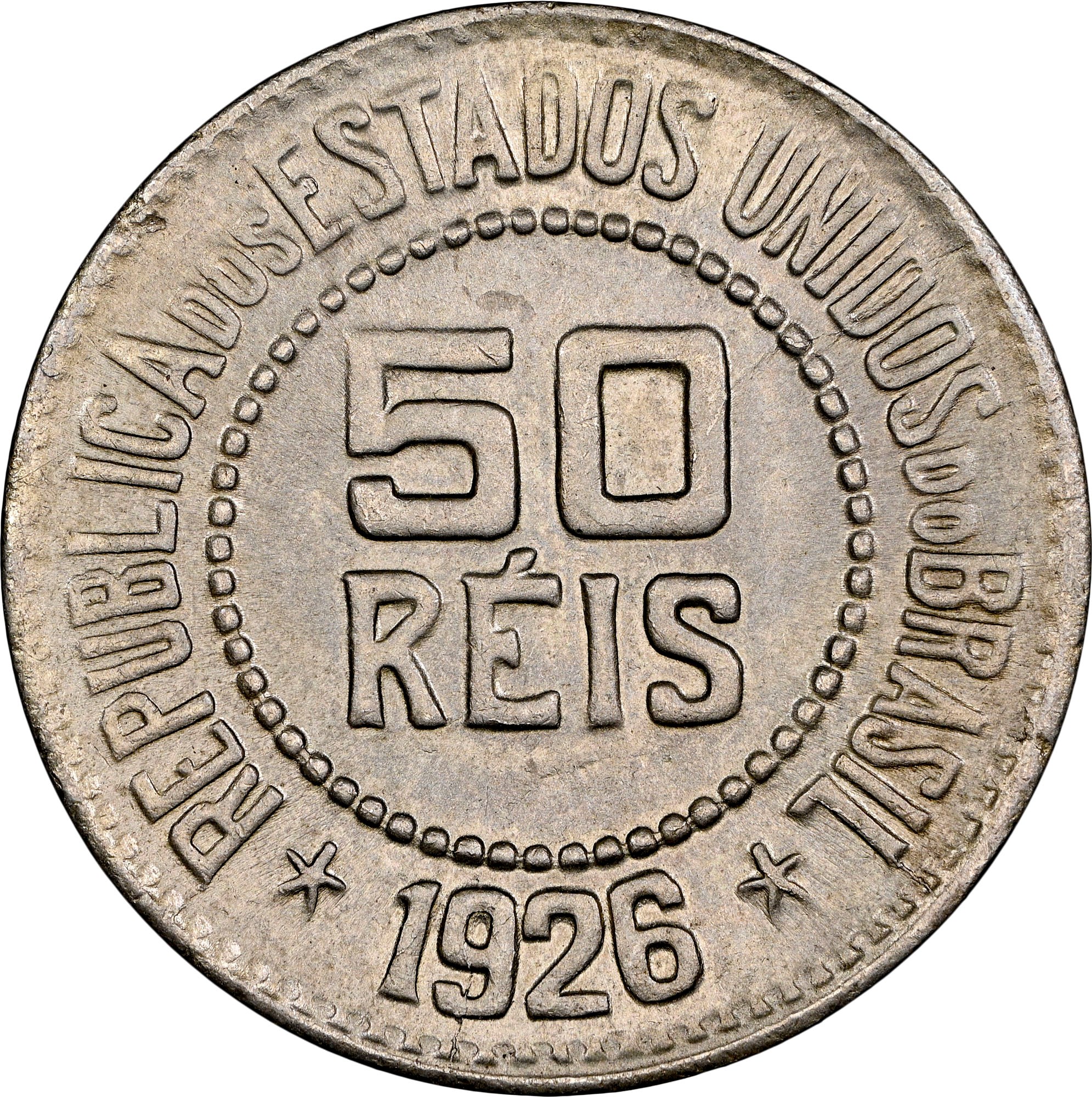 Brazil 50 Reis KM 517 Prices & Values | NGC