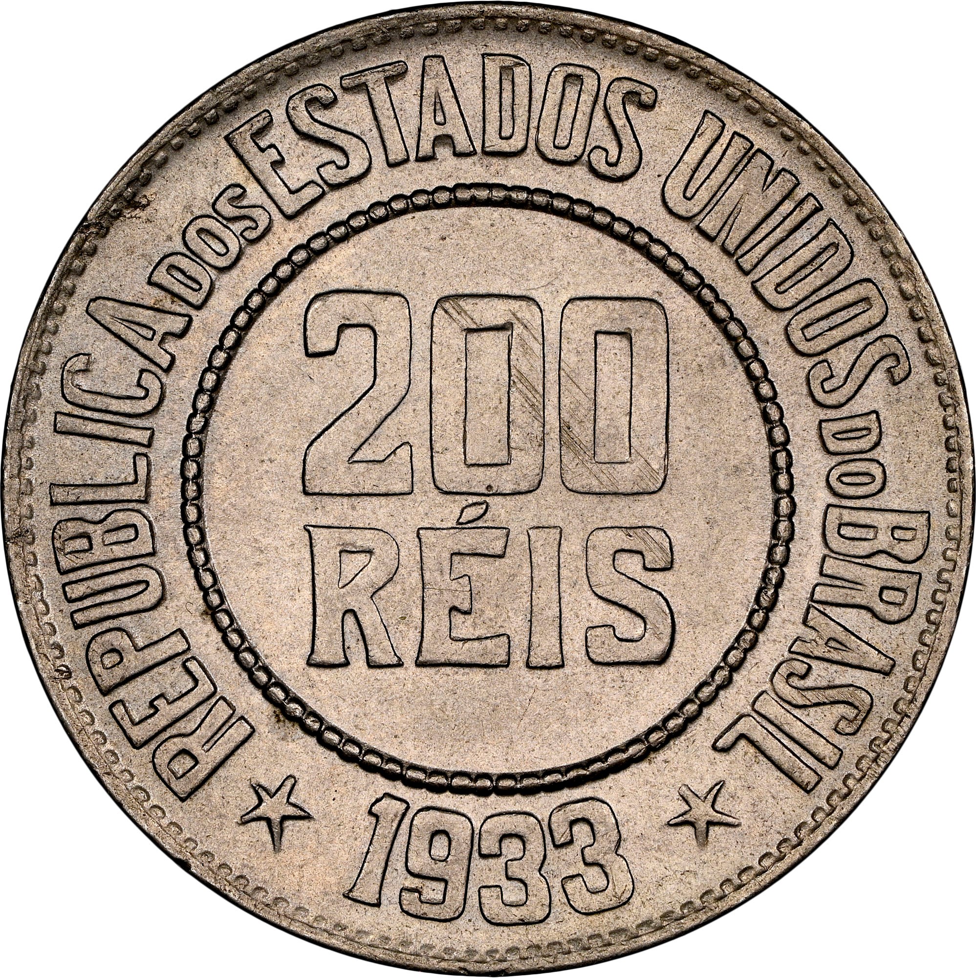 Brazil 200 Reis KM 519 Prices & Values | NGC
