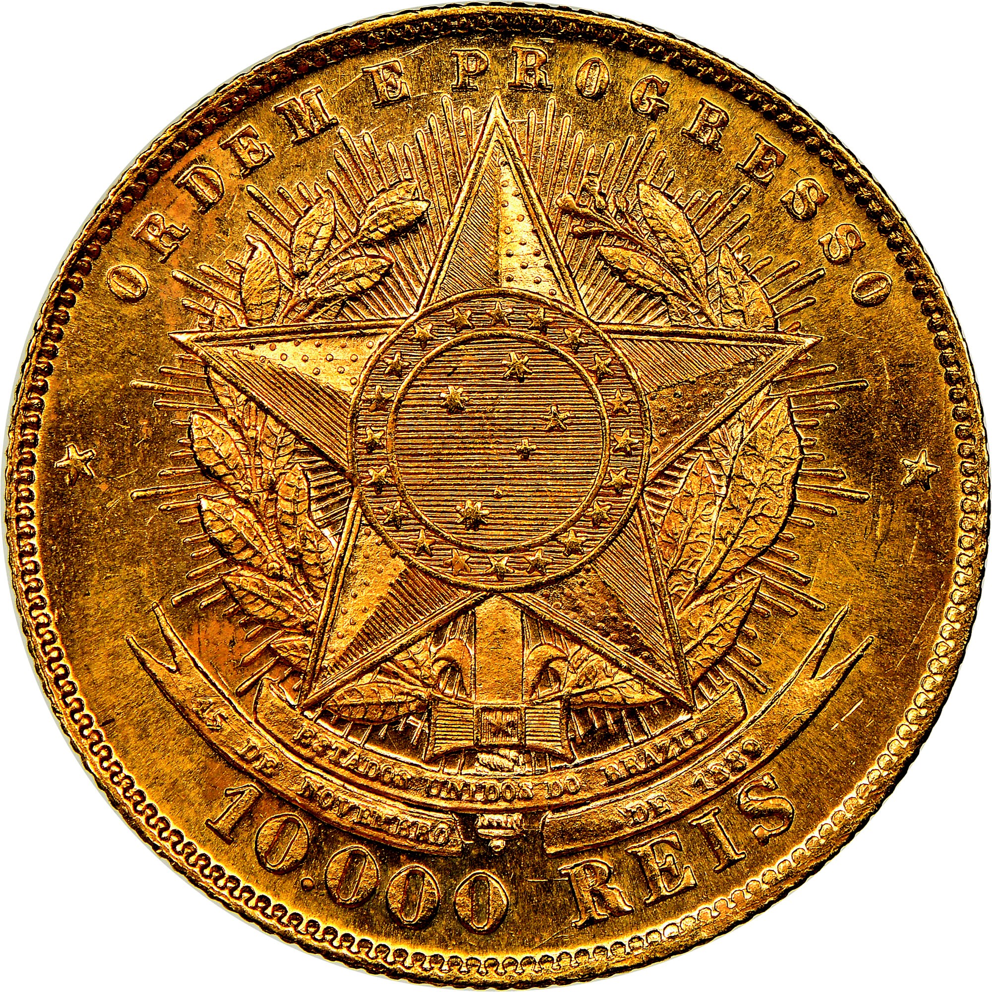 Brazil 10000 Reis KM 496 Prices & Values | NGC