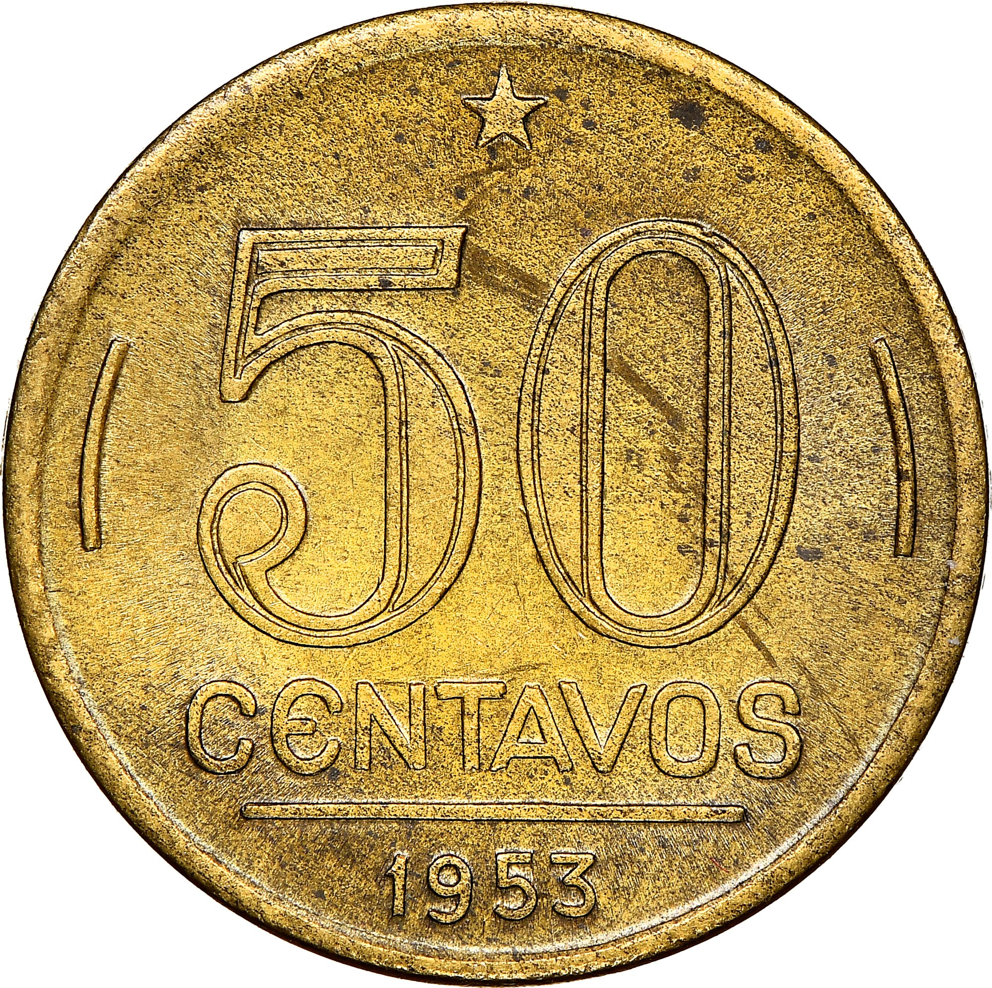 Brazil 50 Centavos KM 563 Prices Values NGC Brazil 50 Centavos KM 563 Prices Values NGC