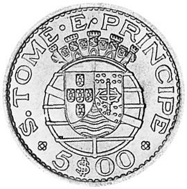 Saint Thomas & Prince Island 5 Escudos KM 13 Prices & Values | NGC