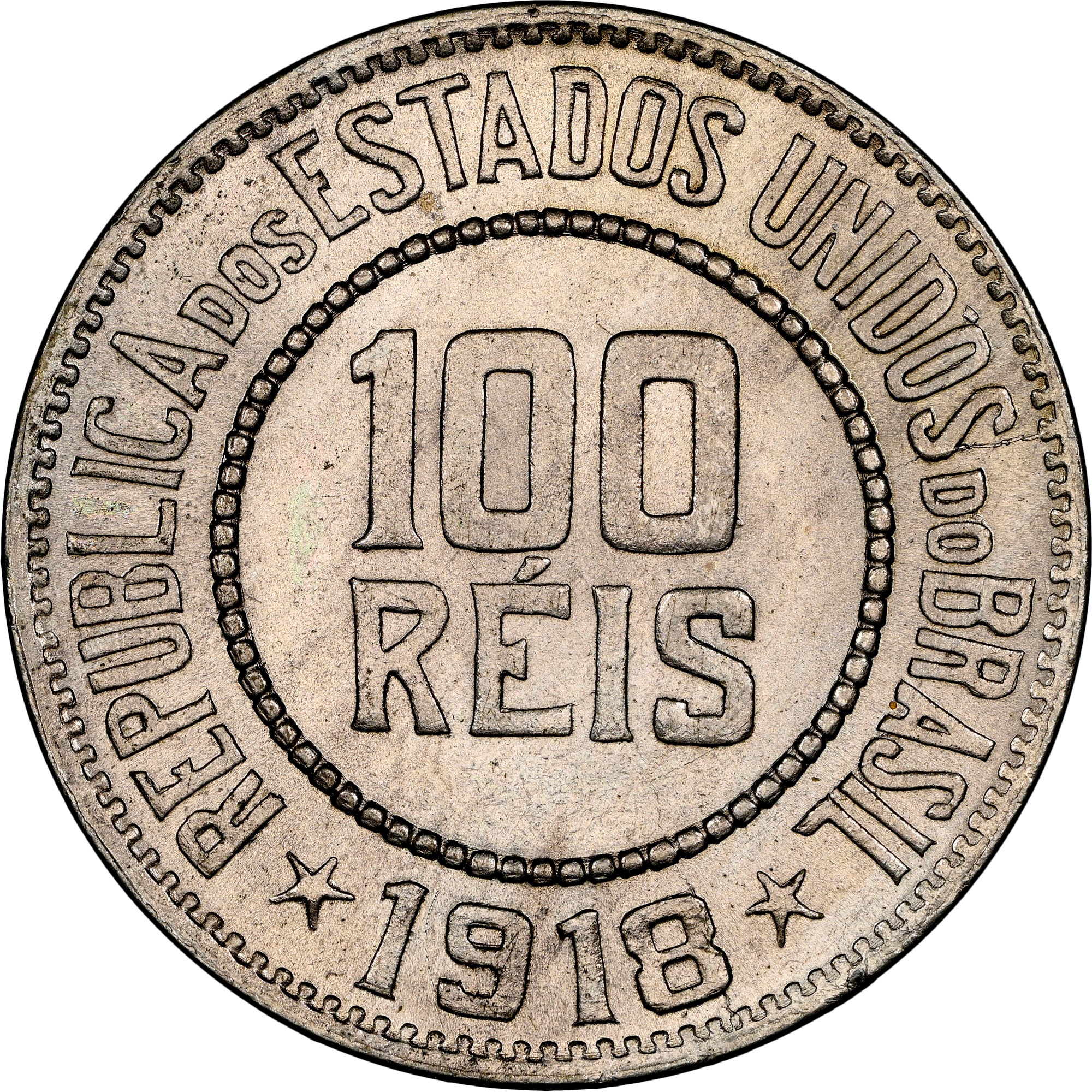 Brazil 100 Reis KM 518 Prices & Values | NGC