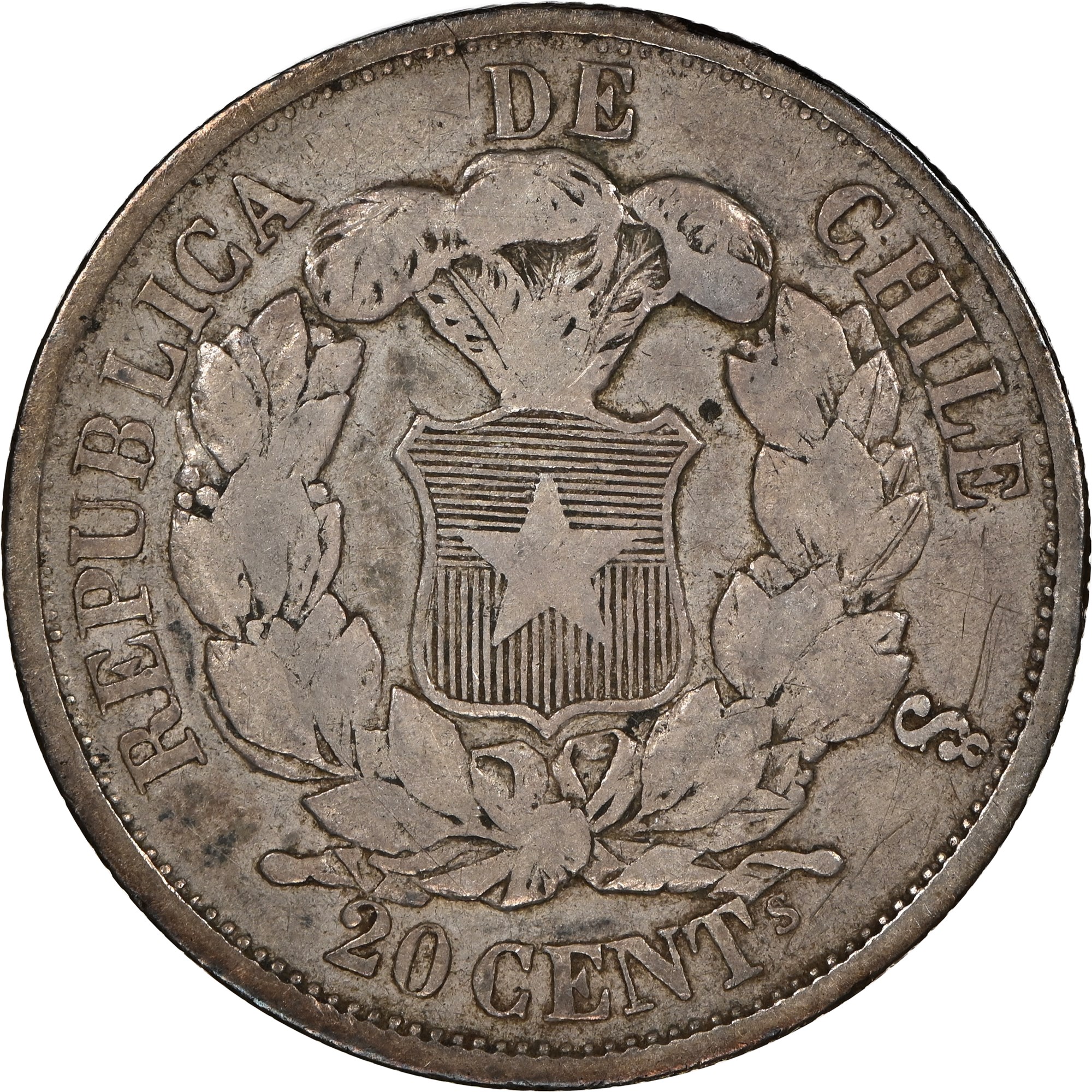 Chile 20 Centavos KM 135 Prices & Values | NGC