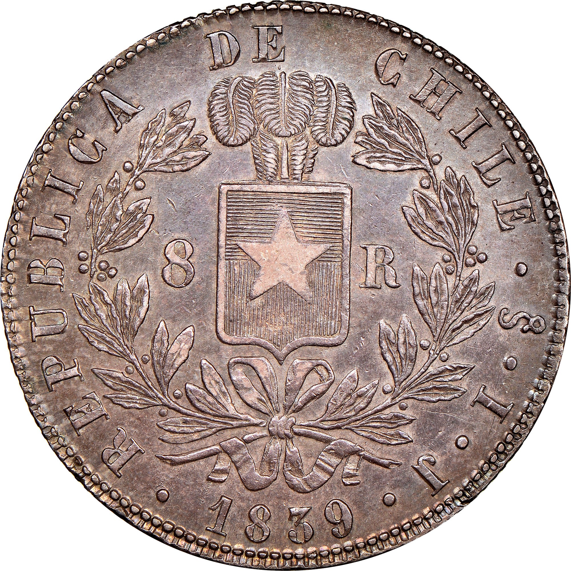 Chile 8 Reales KM 96.1 Prices & Values | NGC