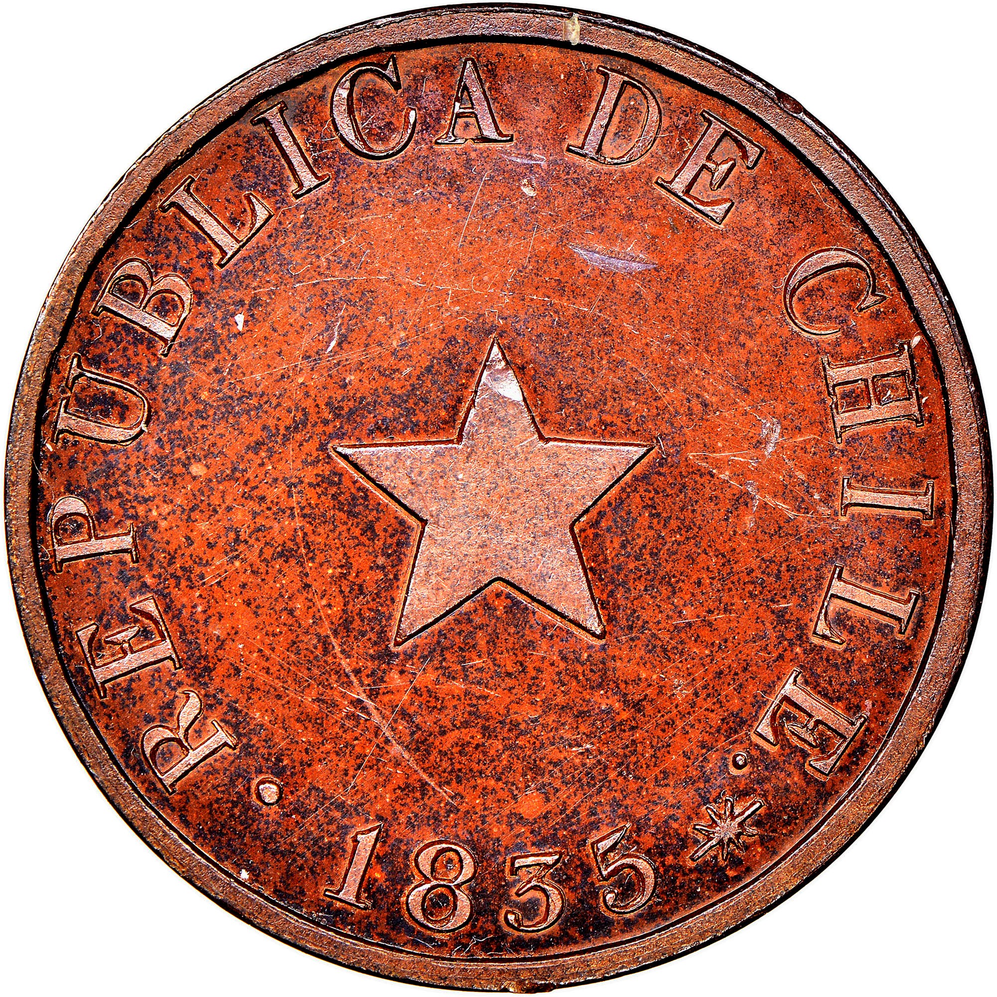 Chile 1/2 Centavo KM 114 Prices & Values | NGC