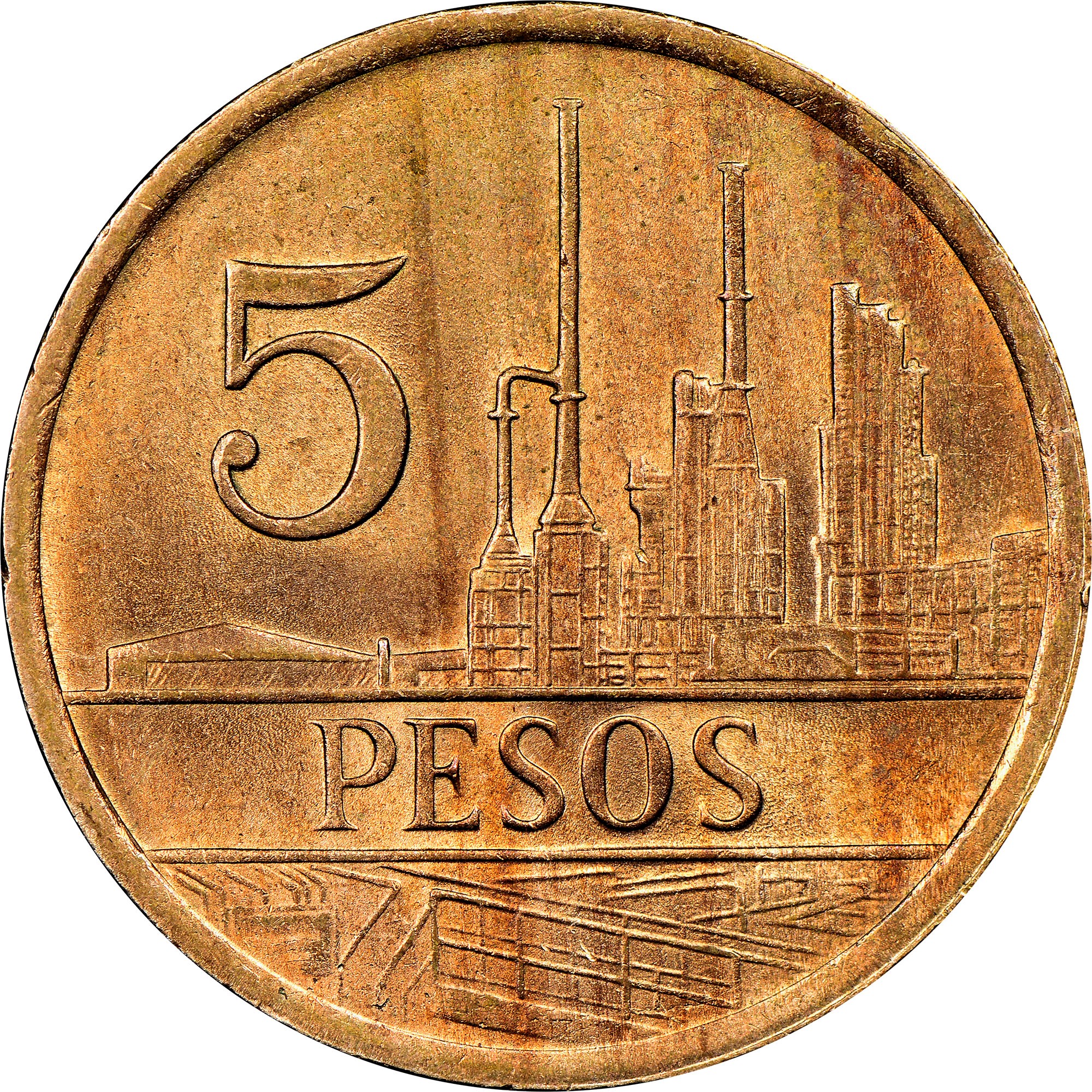 Colombia 5 Pesos KM 268 Prices & Values | NGC