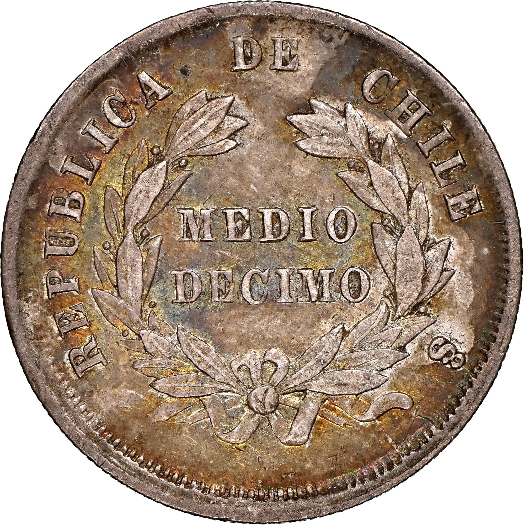 Chile 1/2 Decimo KM 137.2 Prices & Values | NGC