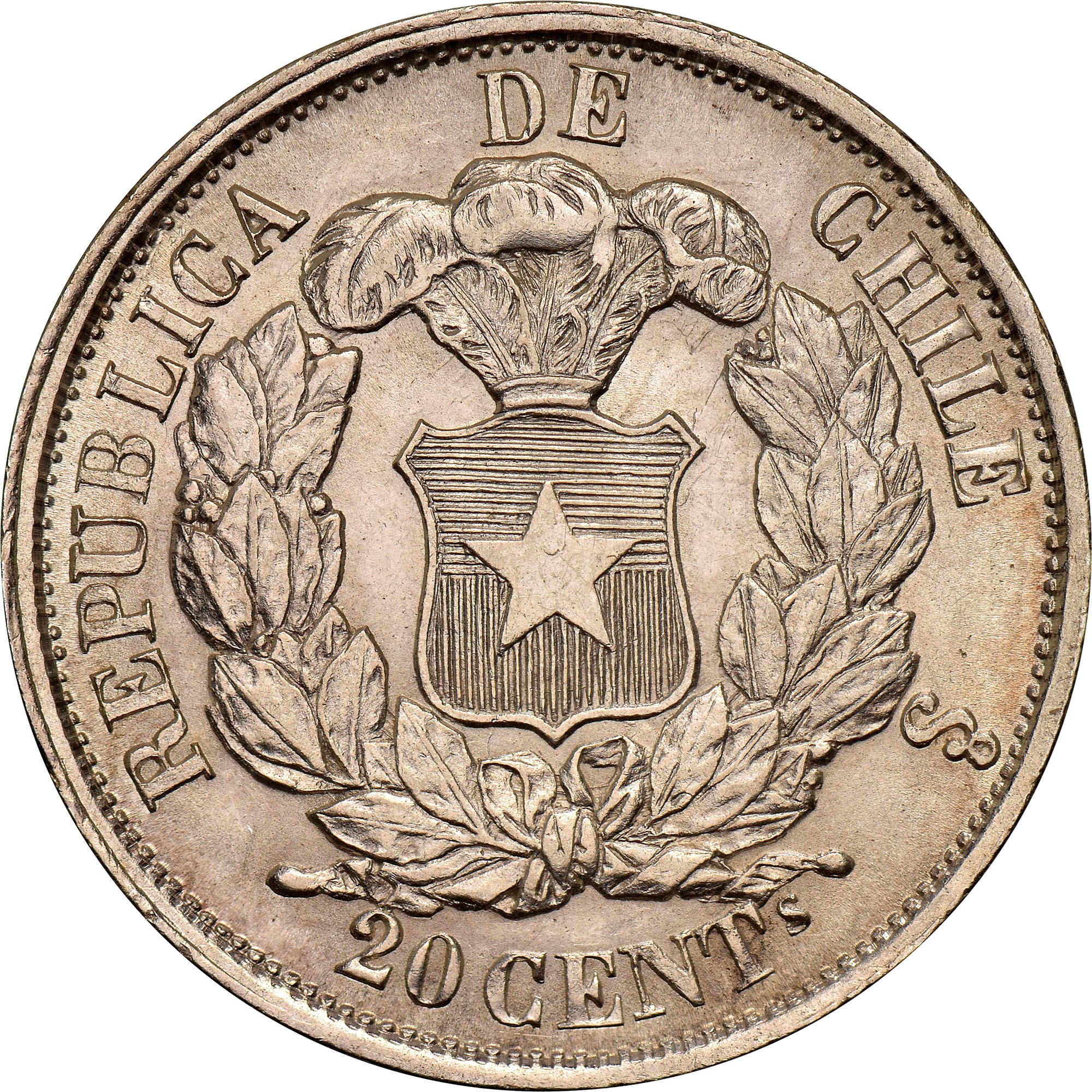 Chile 20 Centavos KM 135 Prices & Values | NGC