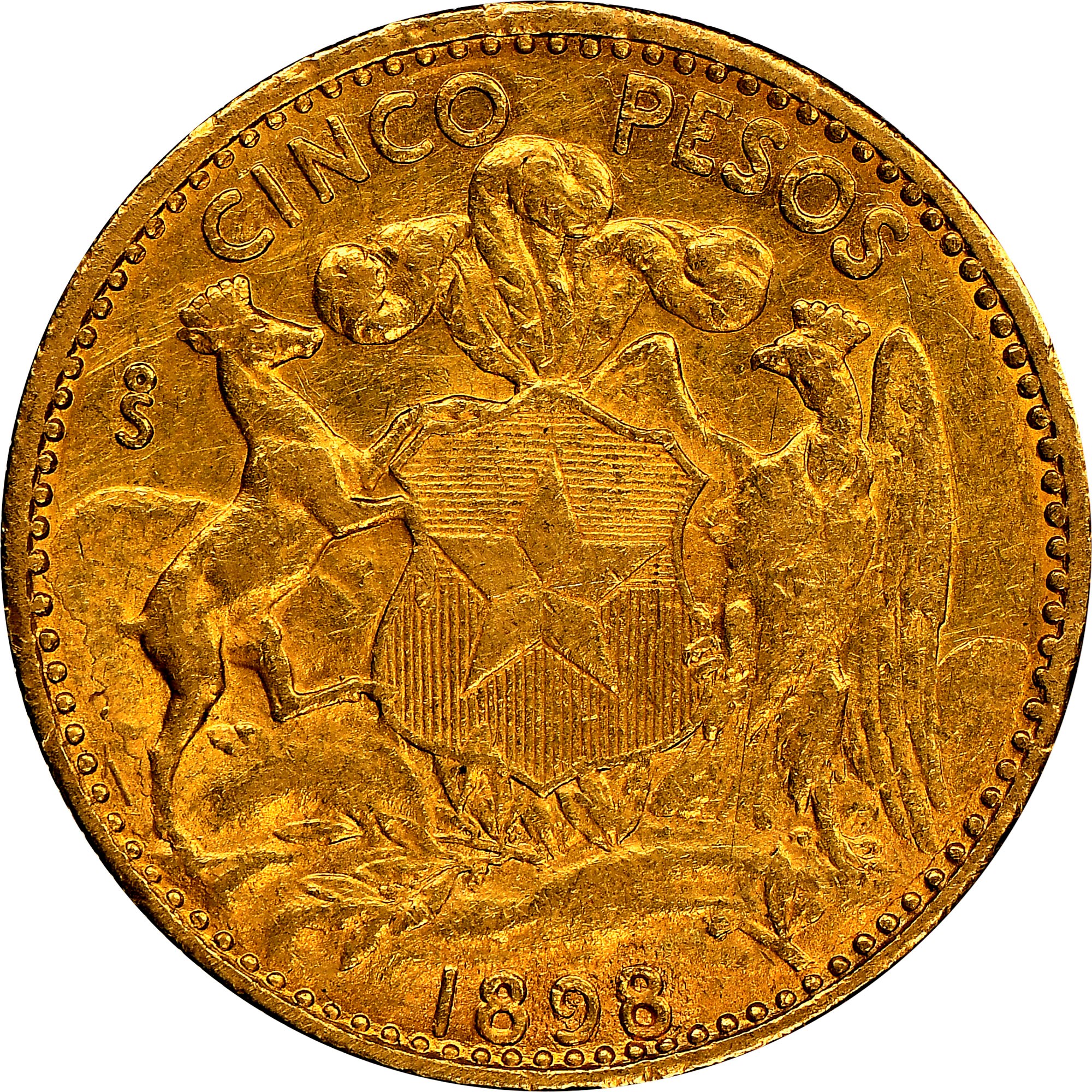Chile 5 Pesos KM 159 Prices & Values | NGC