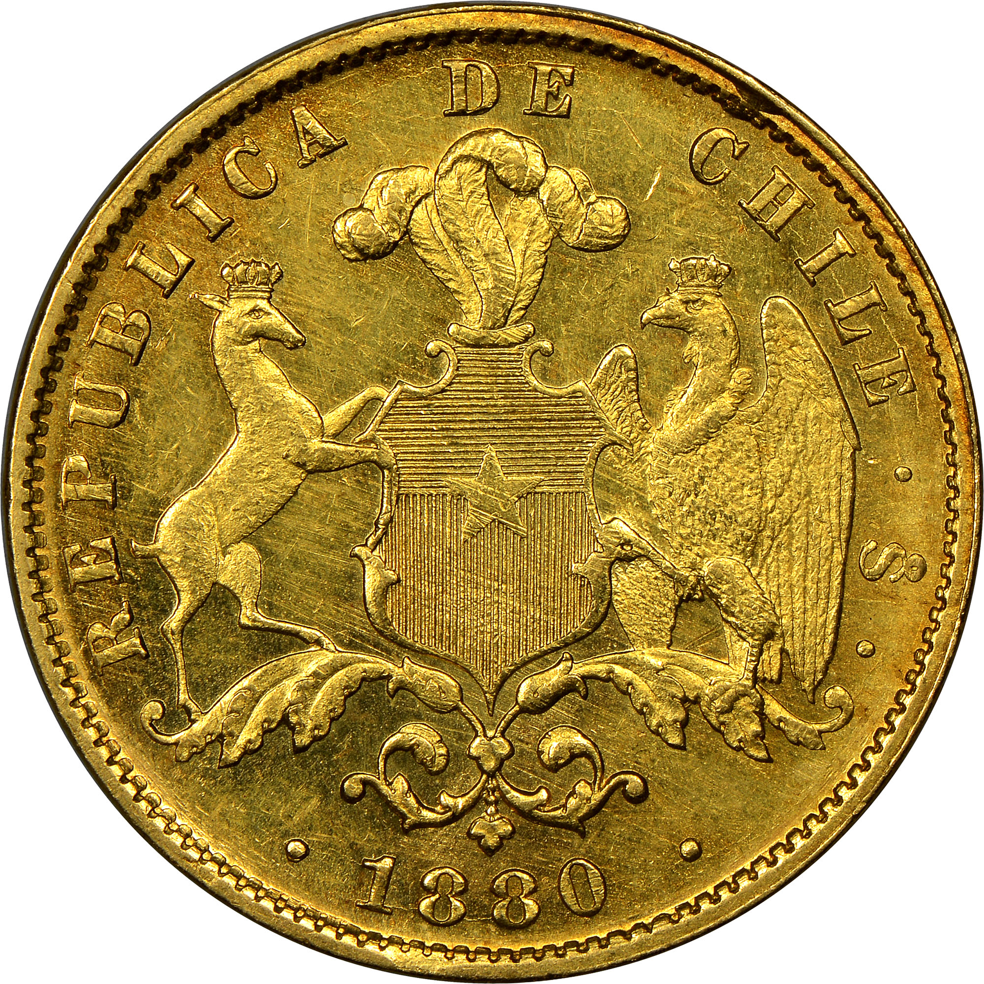 Chile 10 Pesos KM 145 Prices Values NGC