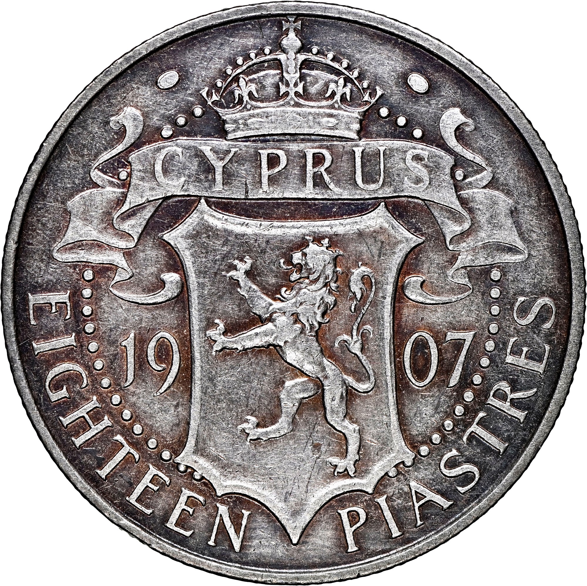 Cyprus 18 Piastres KM 10 Prices & Values | NGC