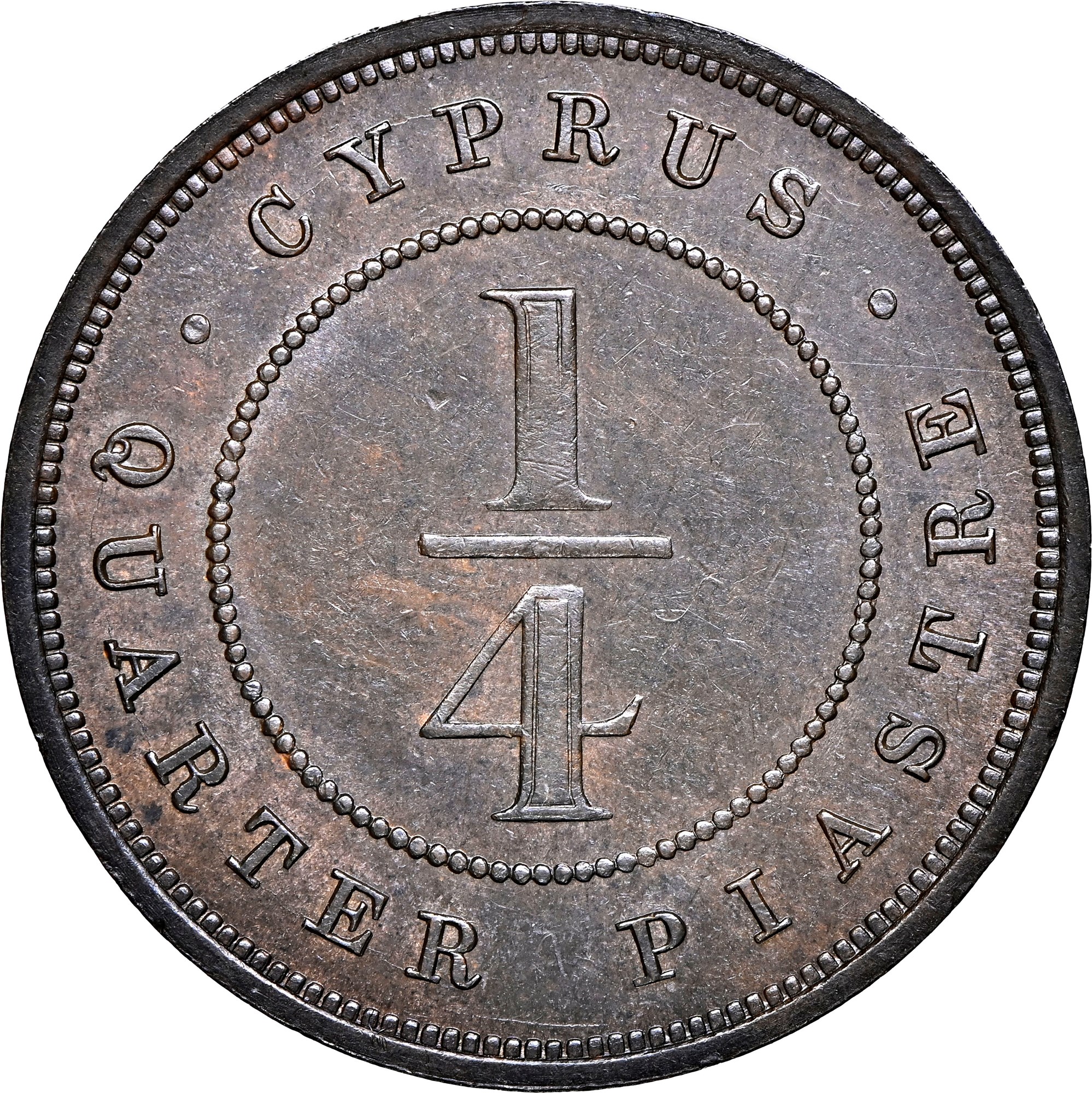 Cyprus 1/4 Piastre KM 1.1 Prices & Values | NGC