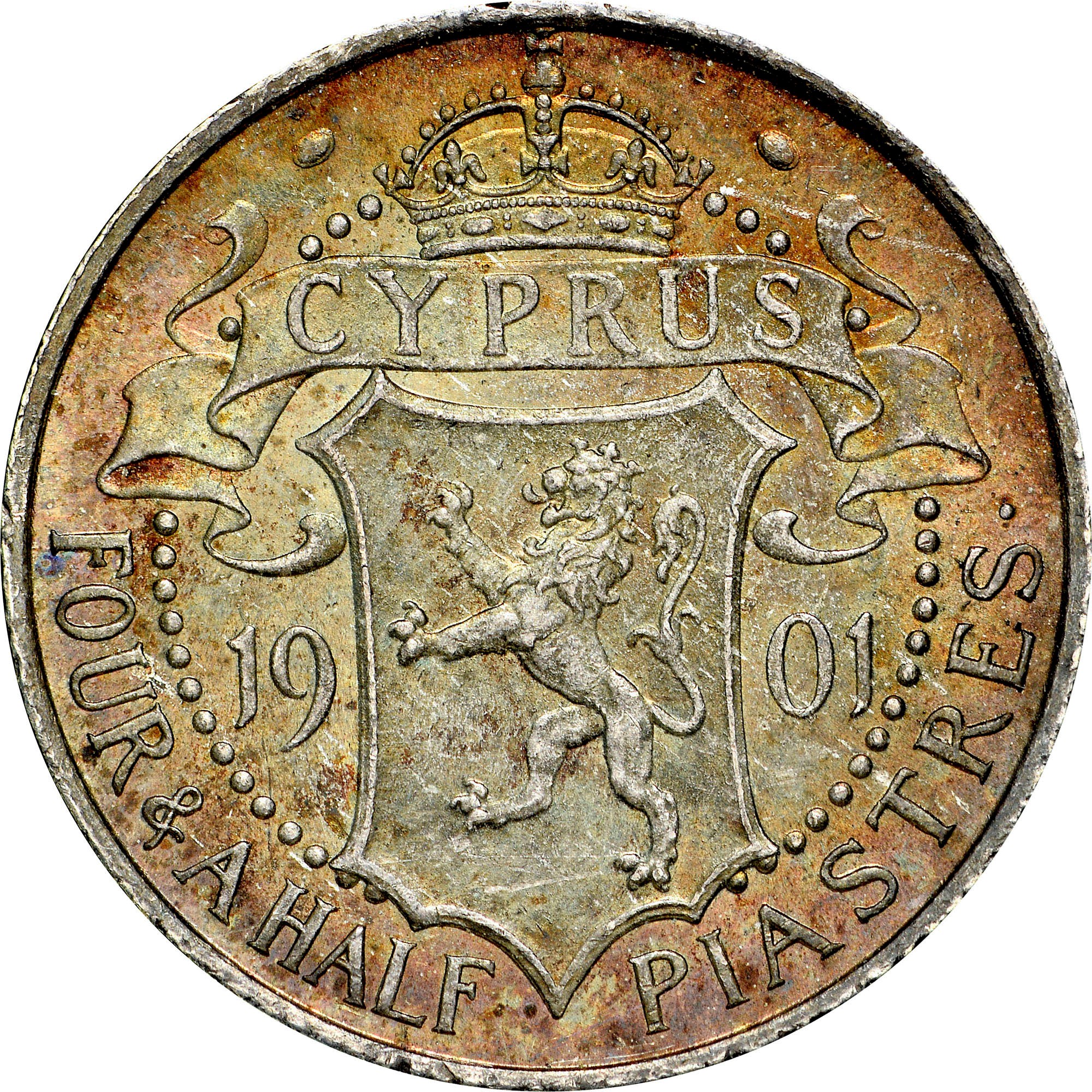 Cyprus 4-1/2 Piastres KM 5 Prices & Values | NGC