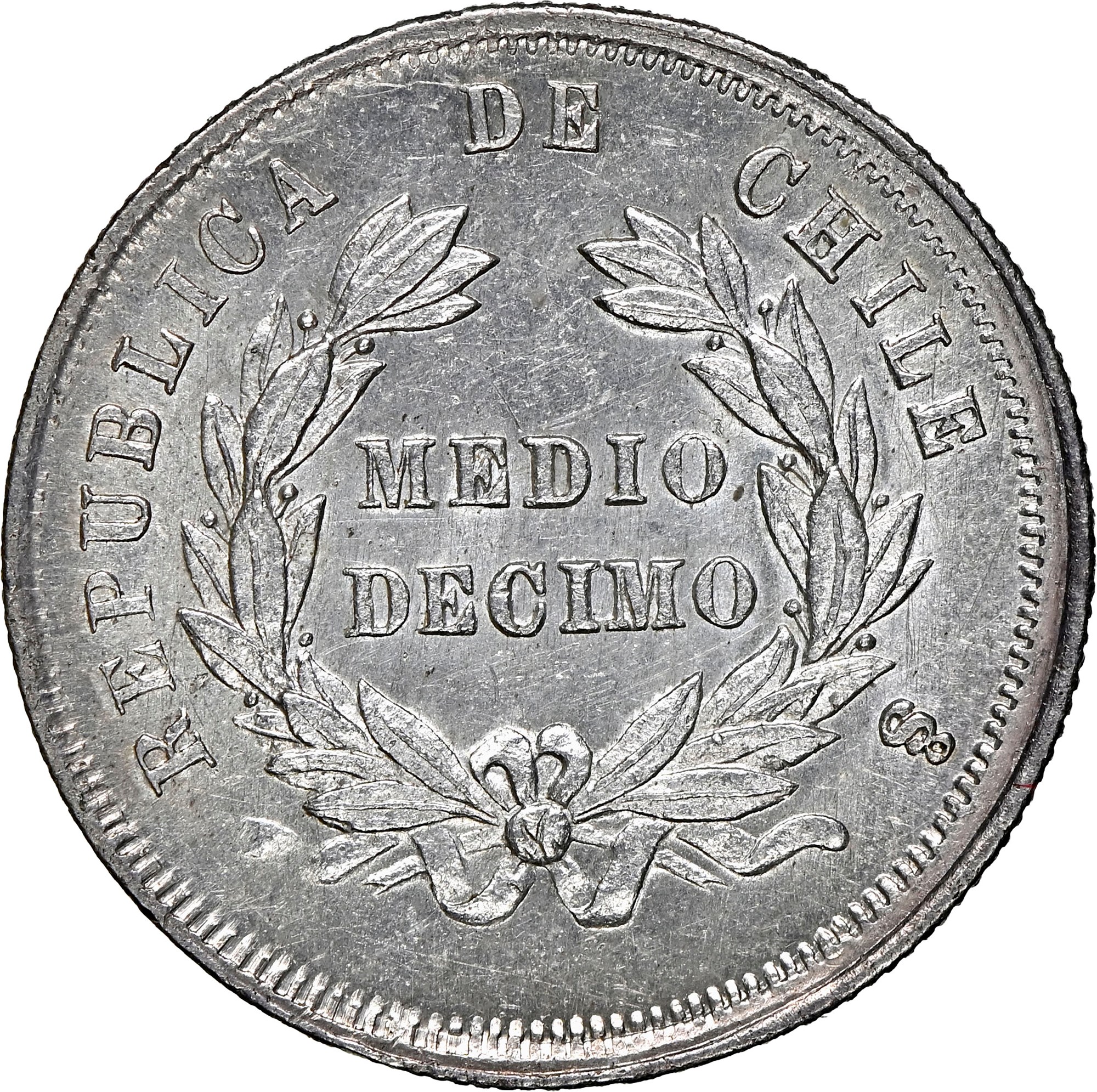 Chile 1/2 Decimo KM 137.2 Prices & Values | NGC