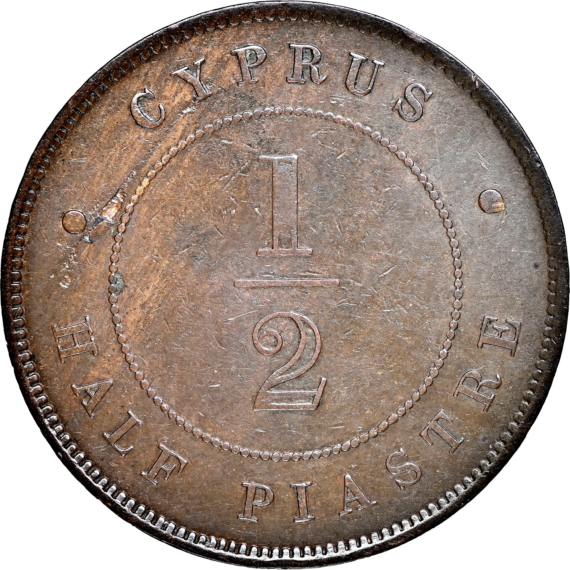 Cyprus 1/2 Piastre KM 2 Prices & Values | NGC