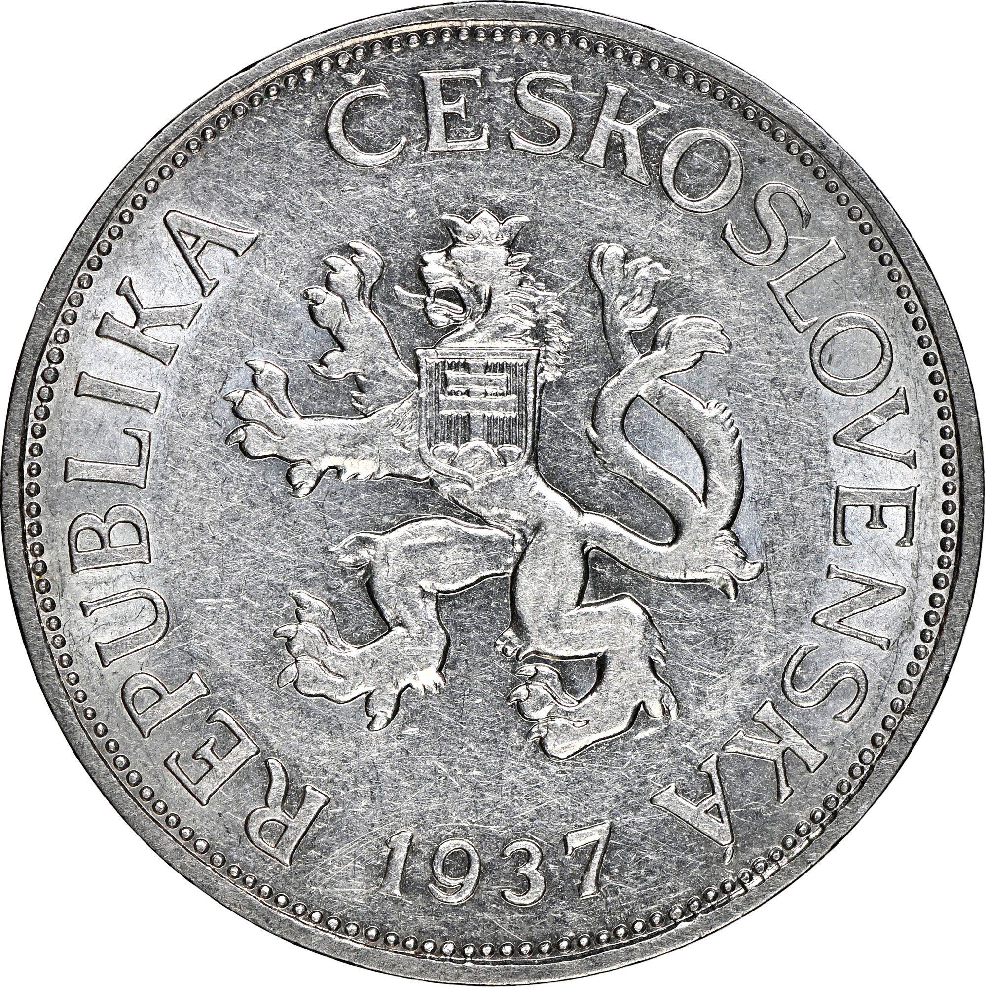 Czechoslovakia 5 Korun KM 11a Prices & Values | NGC