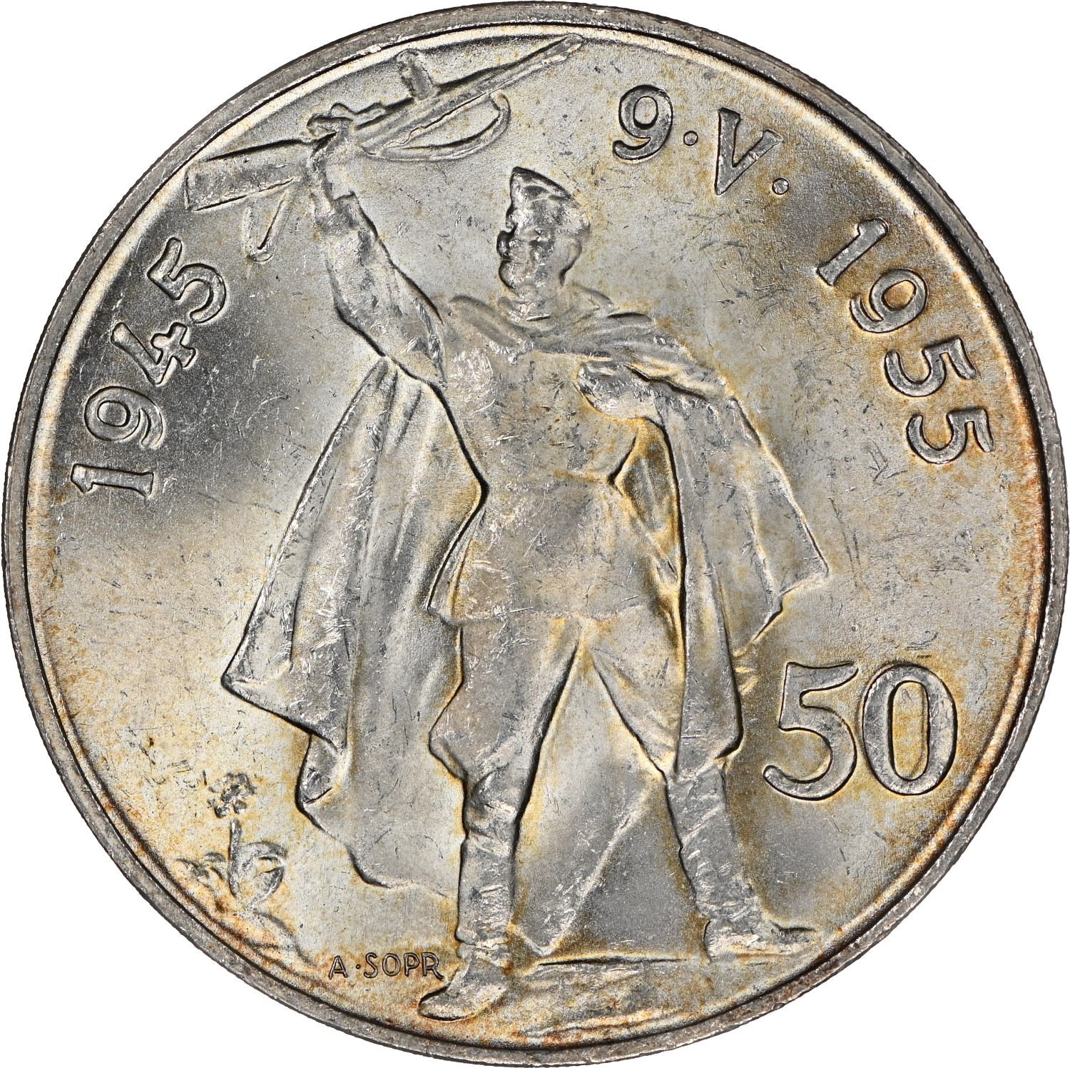 Czechoslovakia 50 Korun KM 44 Prices & Values | NGC