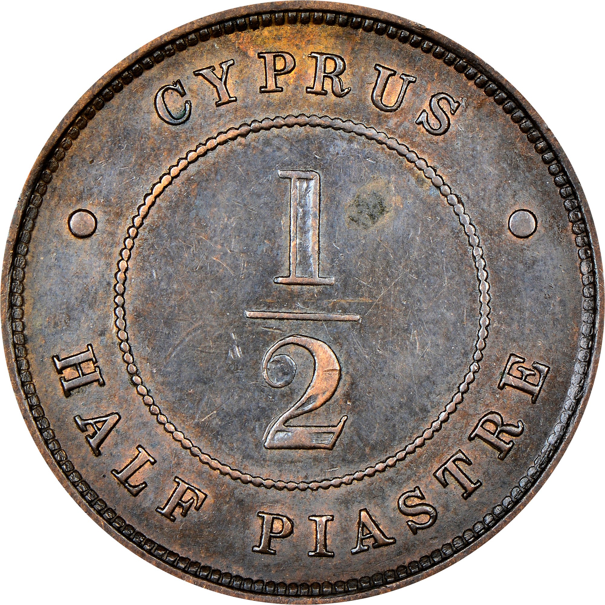 Cyprus 1/2 Piastre KM 2 Prices & Values | NGC