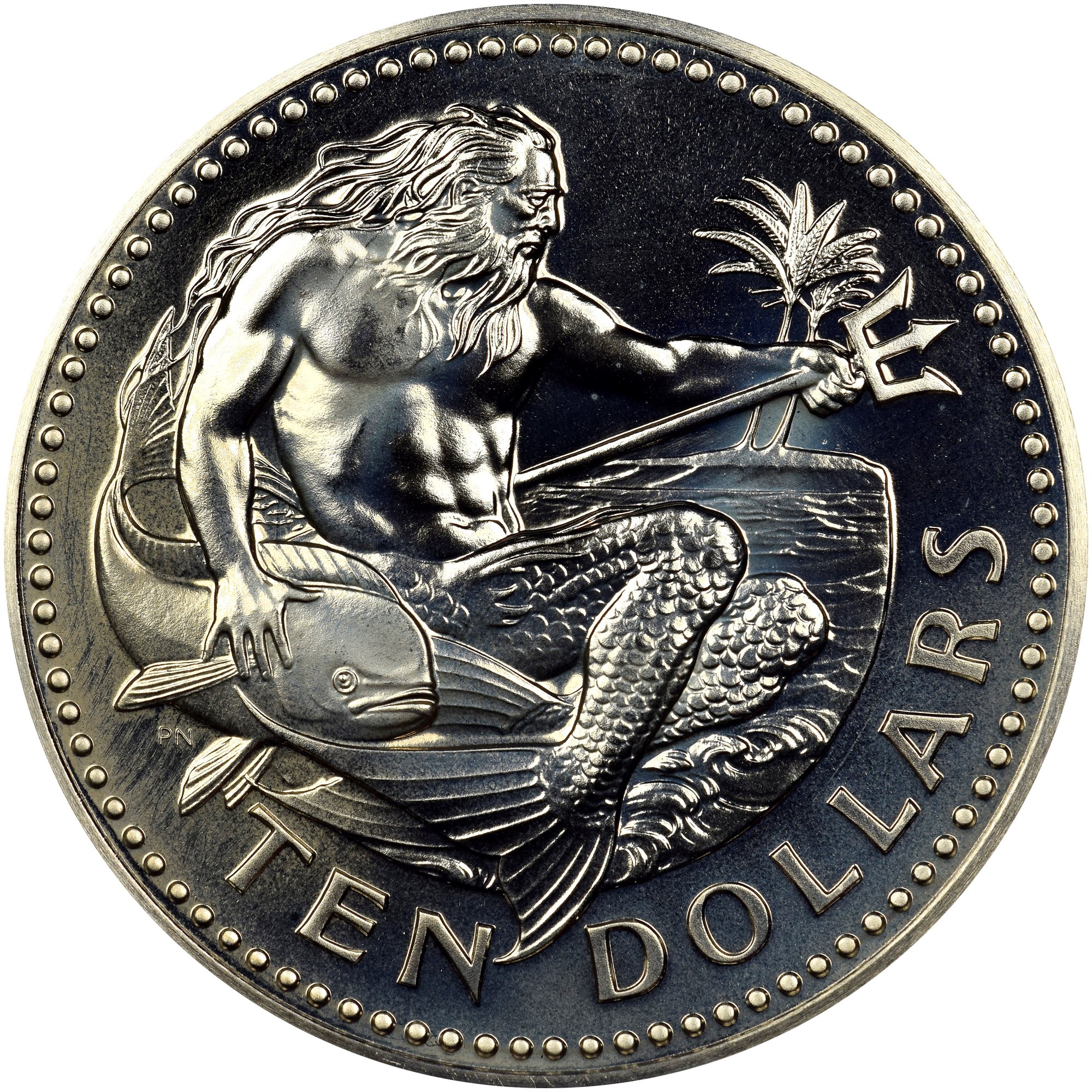 Barbados 10 Dollars KM 17 Prices Values NGC Barbados 10 Dollars KM 17 Prices Values NGC