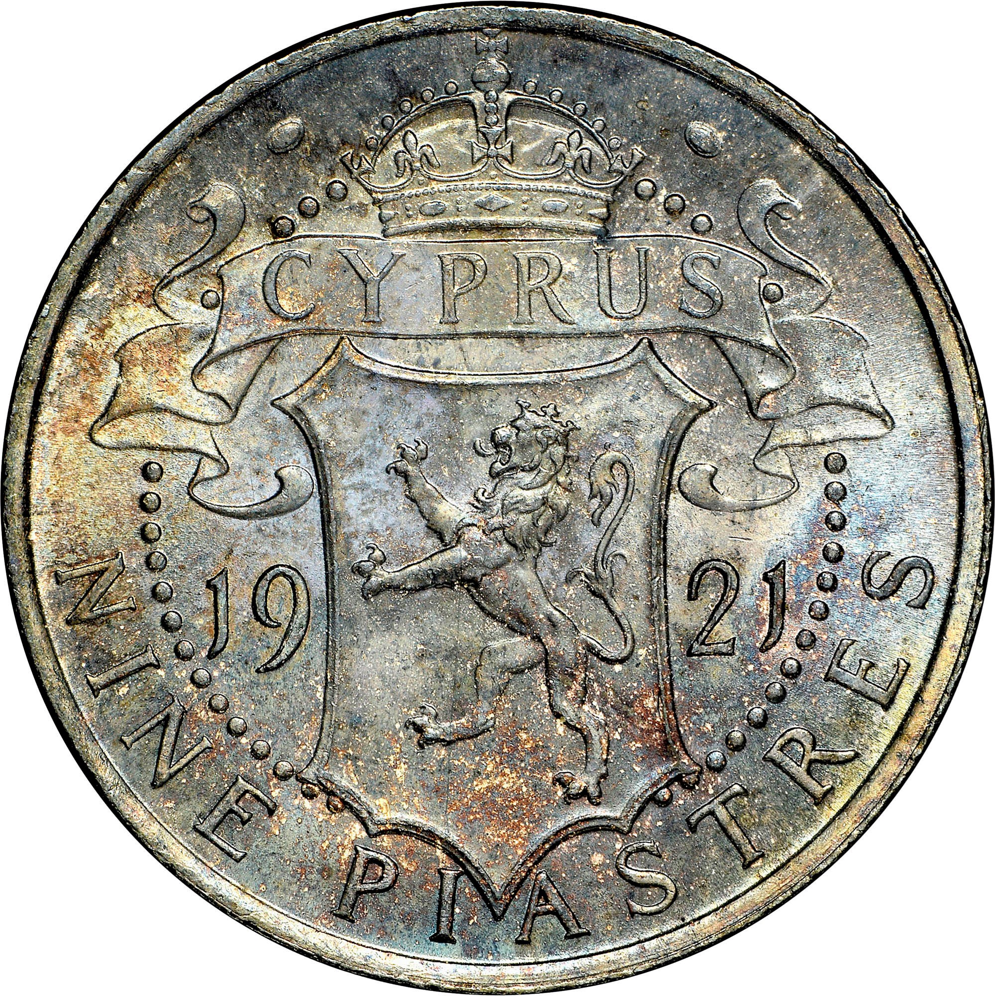 Cyprus 9 Piastres KM 13 Prices & Values | NGC