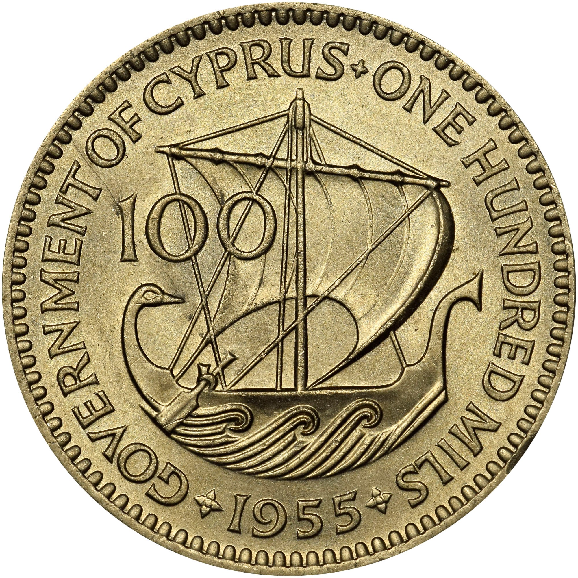 Cyprus 100 Mils KM 37 Prices & Values | NGC