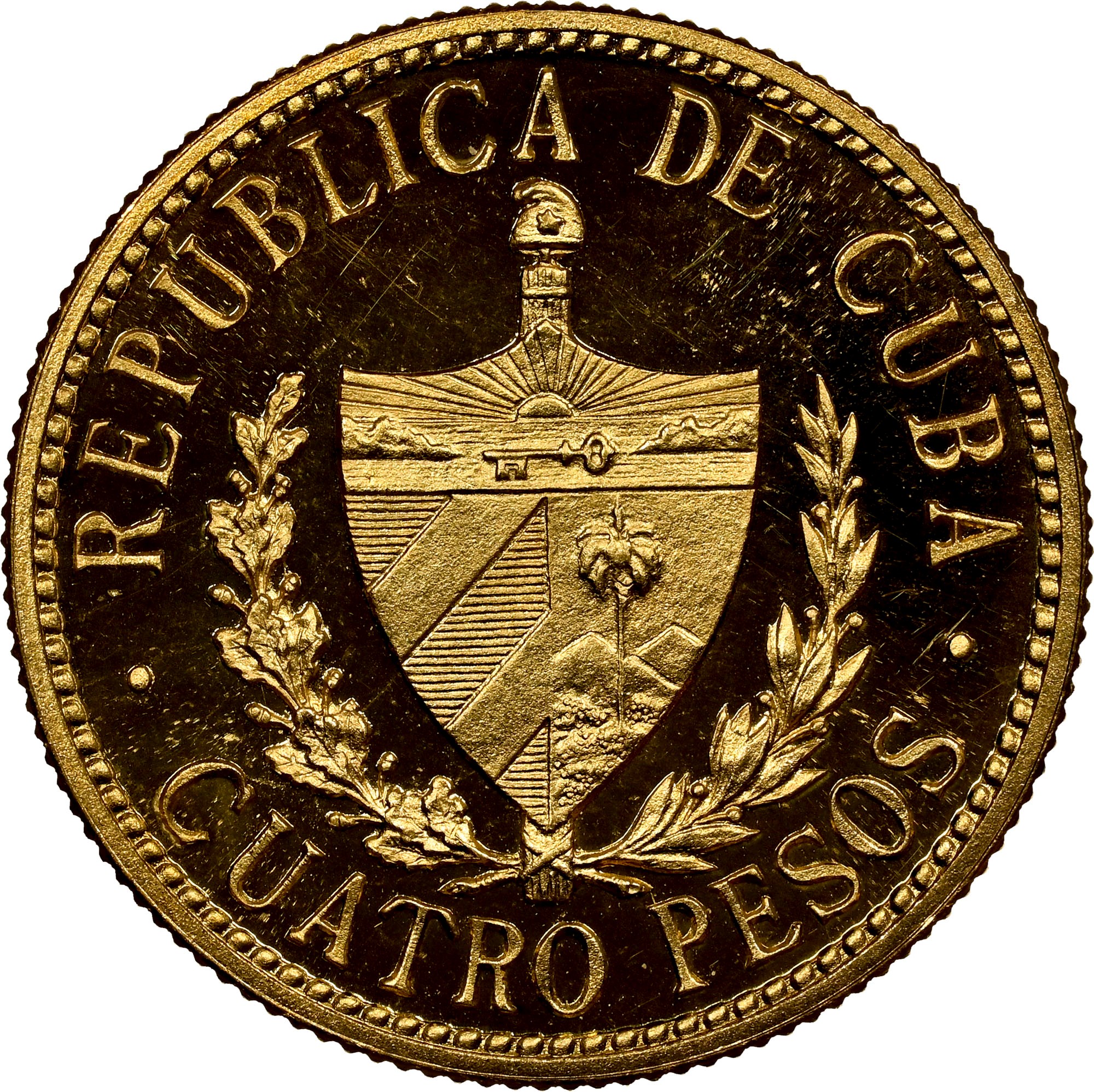 Cuba 4 Pesos KM 18 Prices & Values | NGC