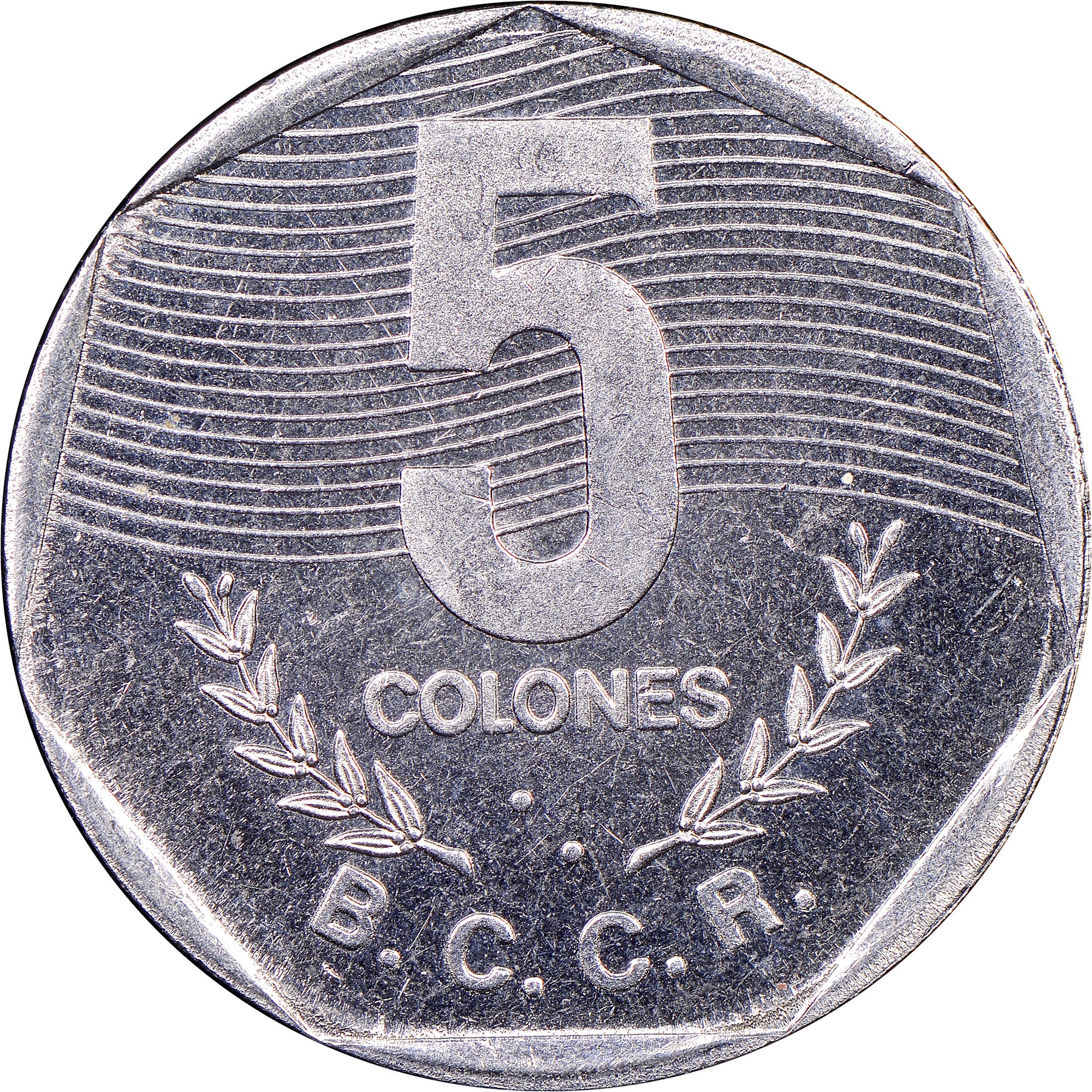 Costa Rica 5 Colones KM 214.1 Prices & Values | NGC