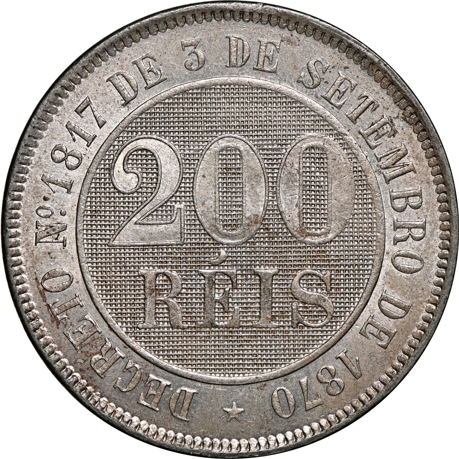 Brazil 200 Reis KM 484 Prices & Values | NGC