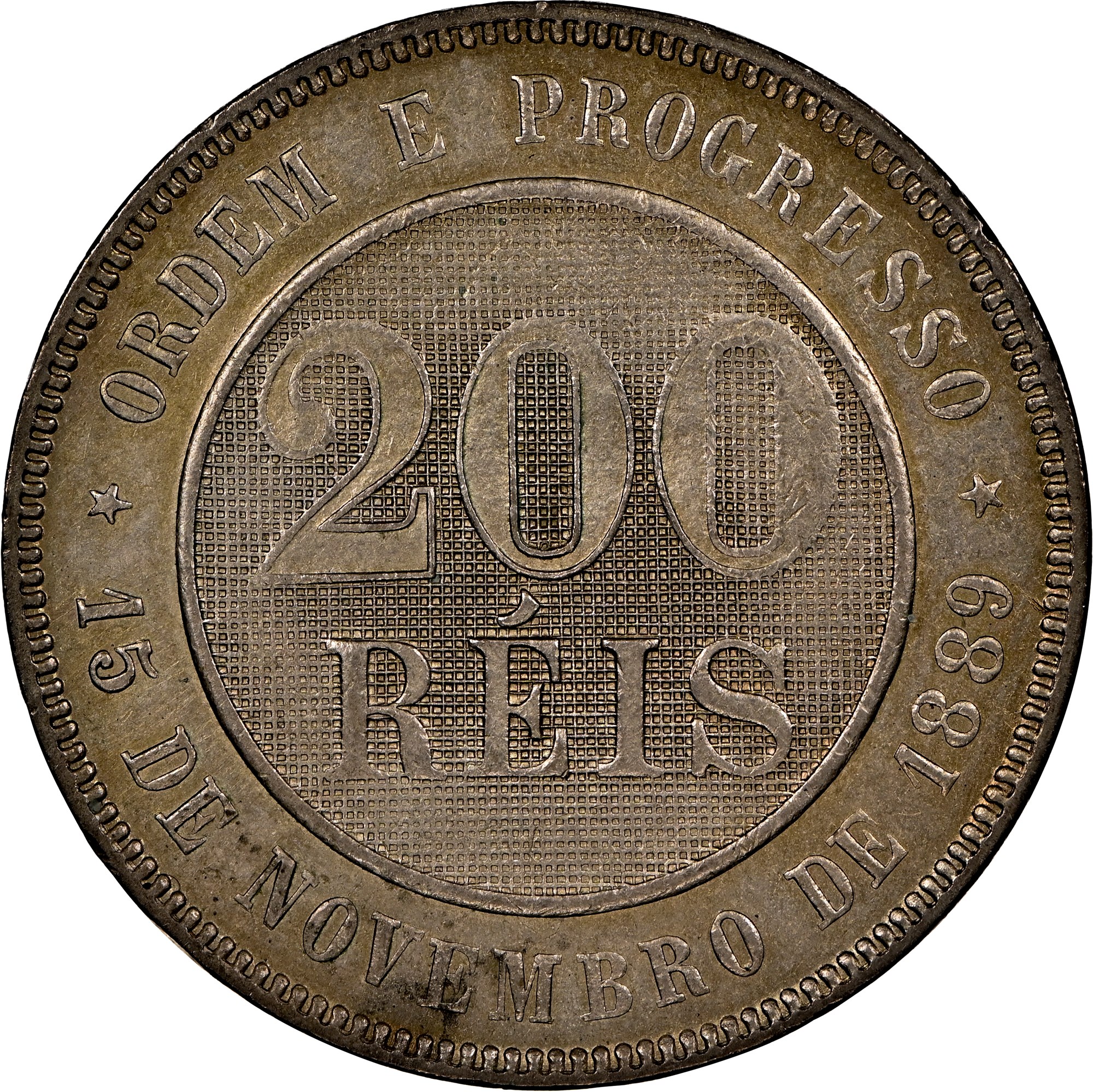 Brazil 200 Reis KM 493 Prices & Values | NGC
