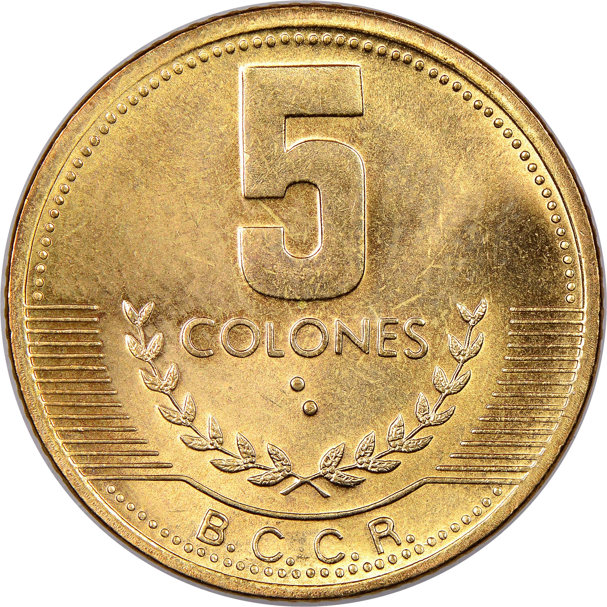 Costa Rica 5 Colones KM 227a.1 Prices & Values | NGC