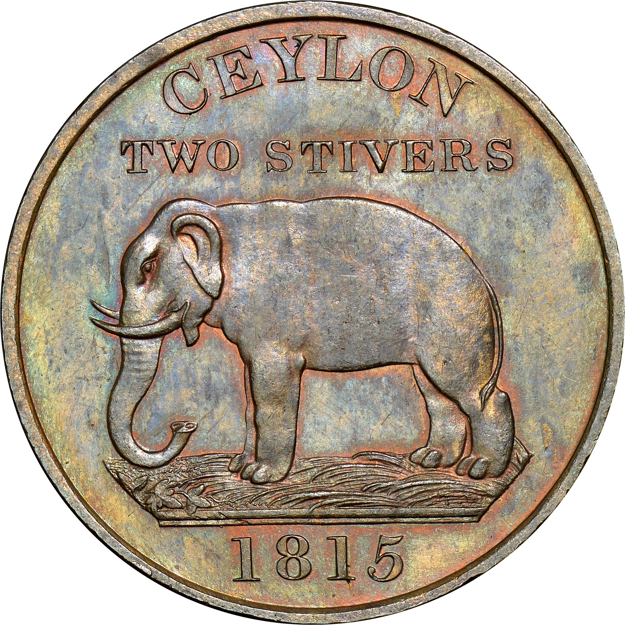 Ceylon 2 Stivers KM 82.1 Prices & Values | NGC