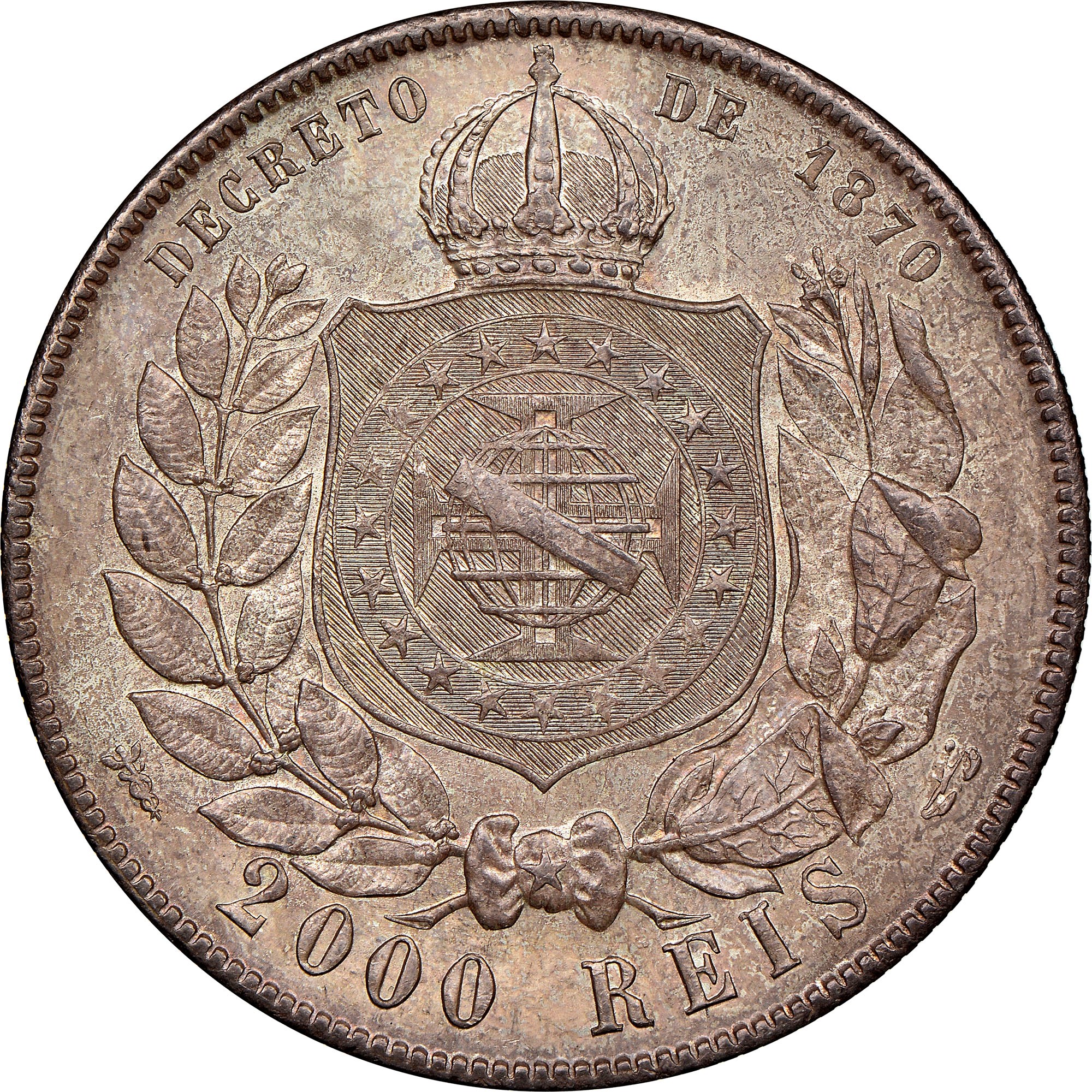 Brazil 2000 Reis X 46 Prices & Values | NGC