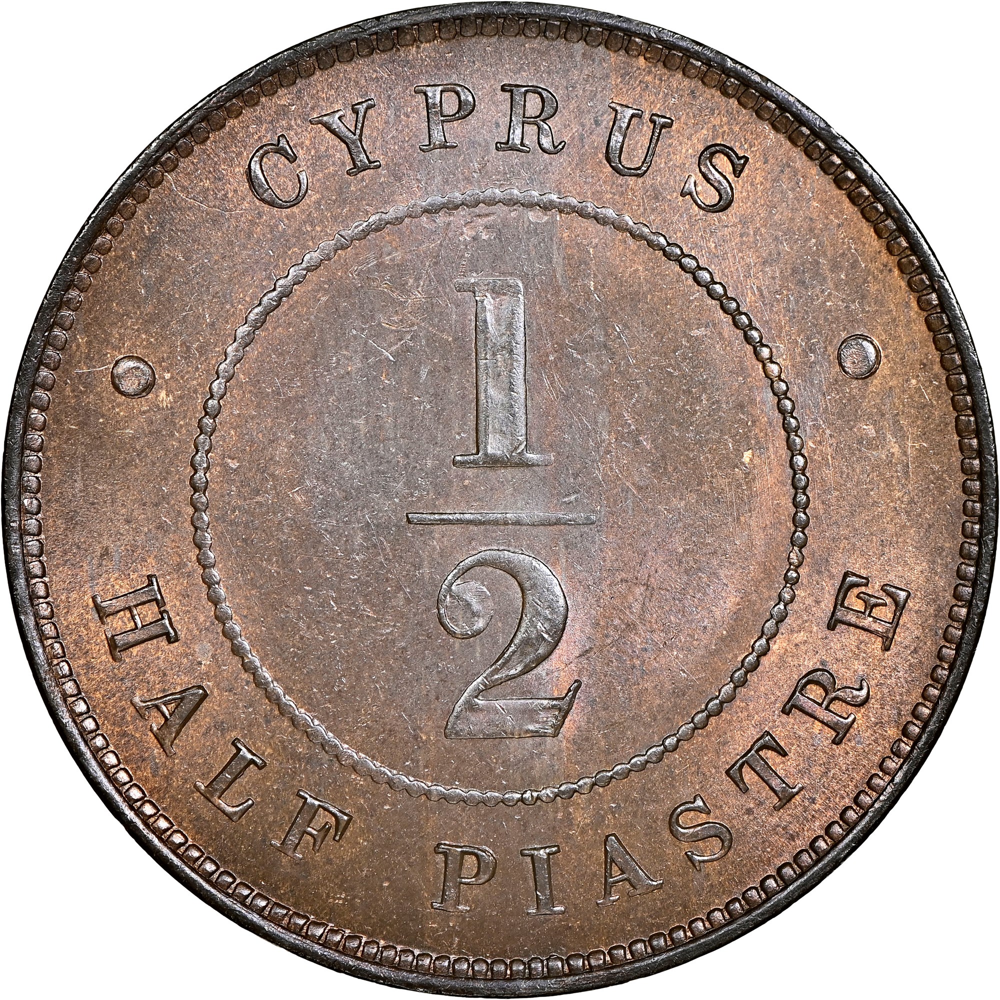 Cyprus 1/2 Piastre KM 2 Prices & Values | NGC