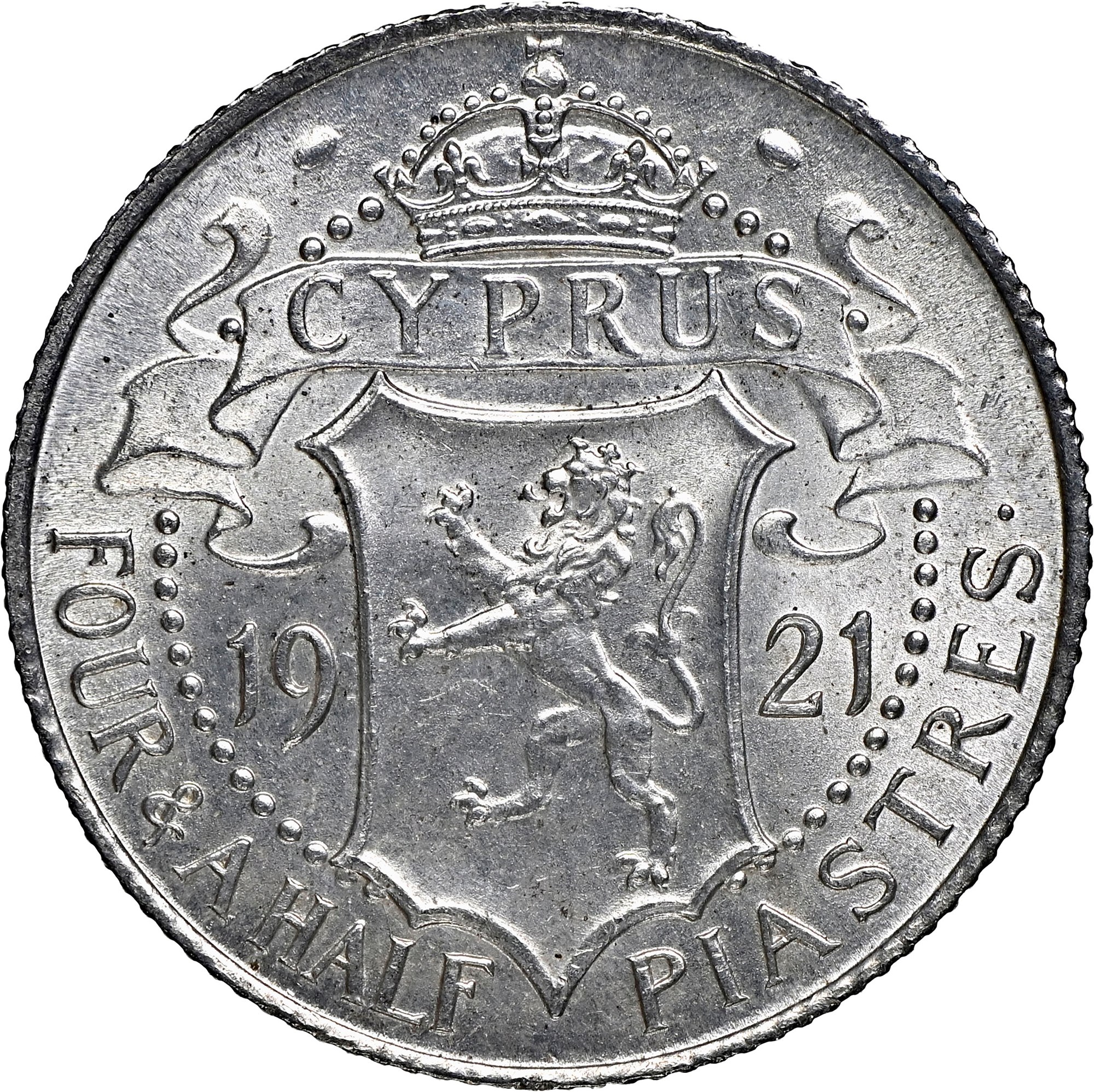 Cyprus 4-1/2 Piastres KM 15 Prices & Values | NGC