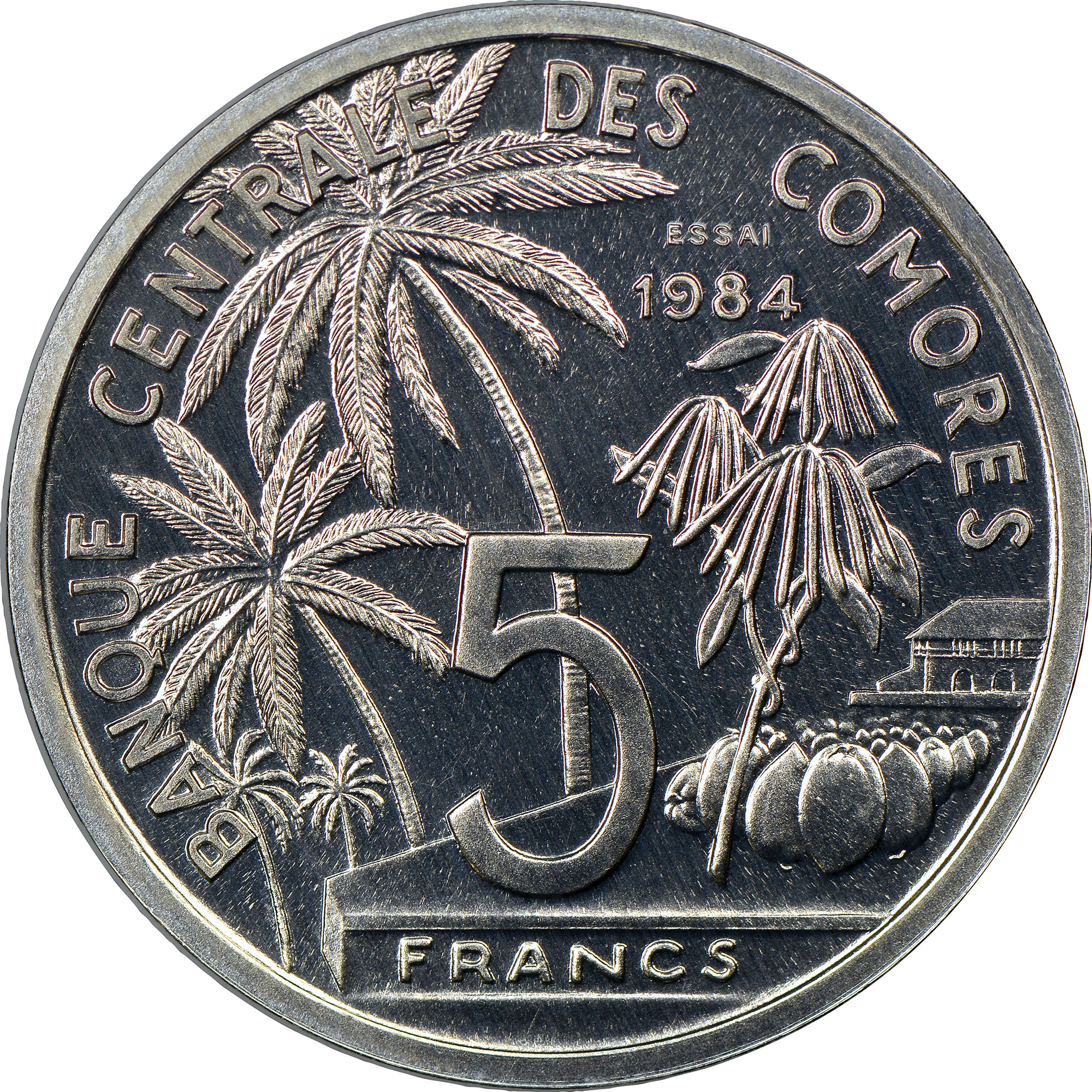 Comoros 5 Francs KM E9 Prices & Values | NGC