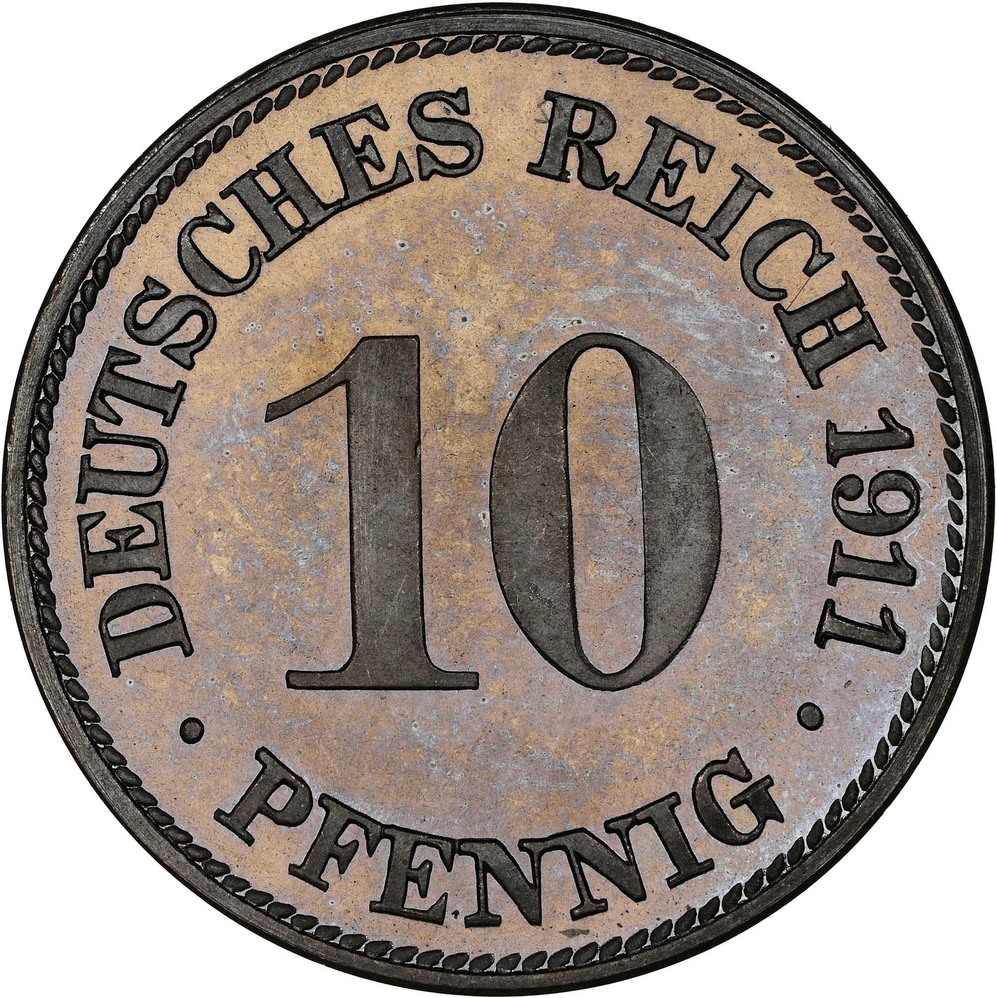 Germany - Empire 10 Pfennig KM 12 Prices & Values | NGC