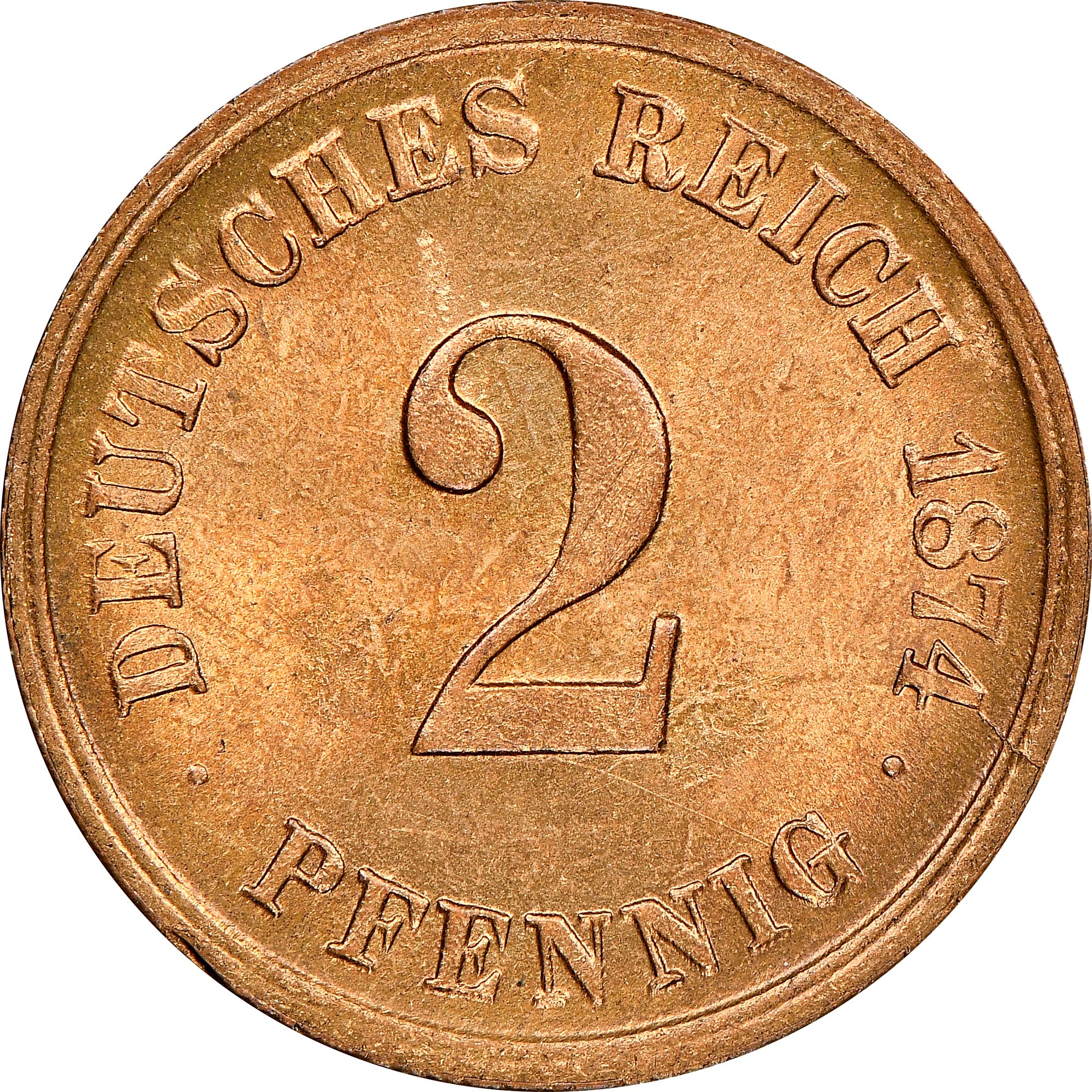 Germany - Empire 2 Pfennig KM 2 Prices & Values | NGC