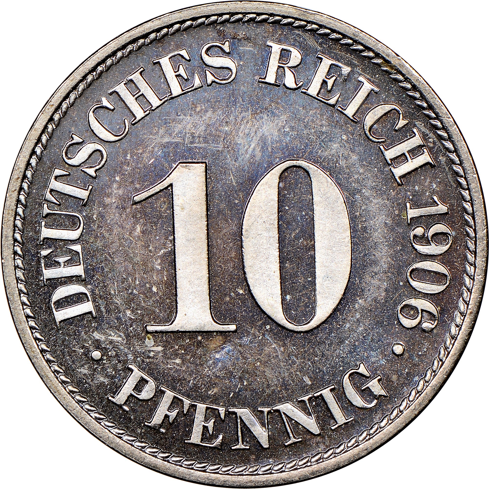 Germany - Empire 10 Pfennig KM 12 Prices & Values | NGC